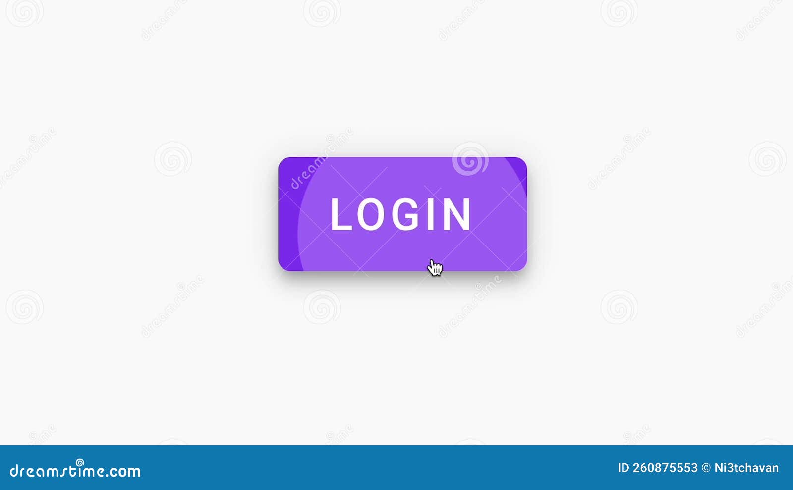 Login Button by Cursor Pointer on a Computer Screen. Stock Video ...