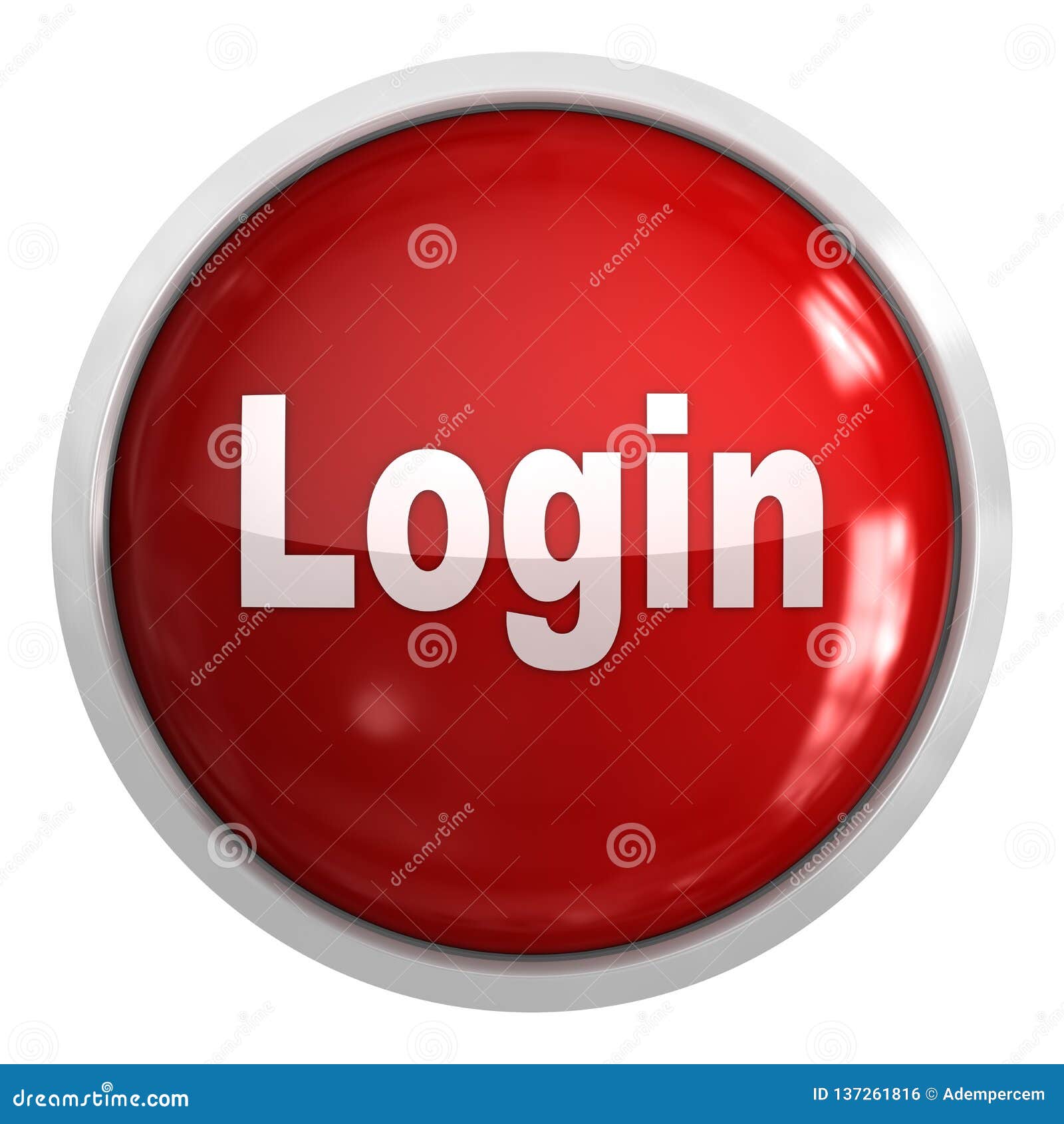 Isolated Login Button stock illustration. Illustration of symbol ...