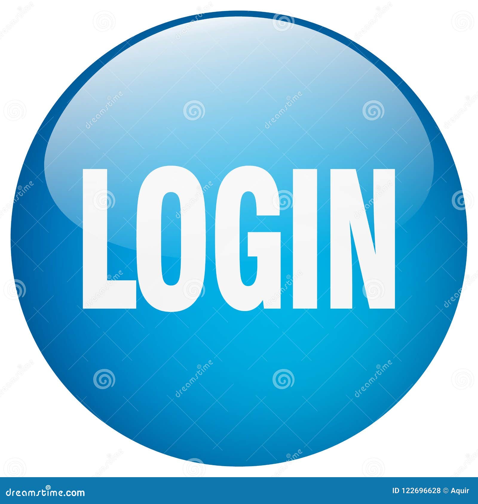 Login button stock vector. Illustration of isolated - 122696628