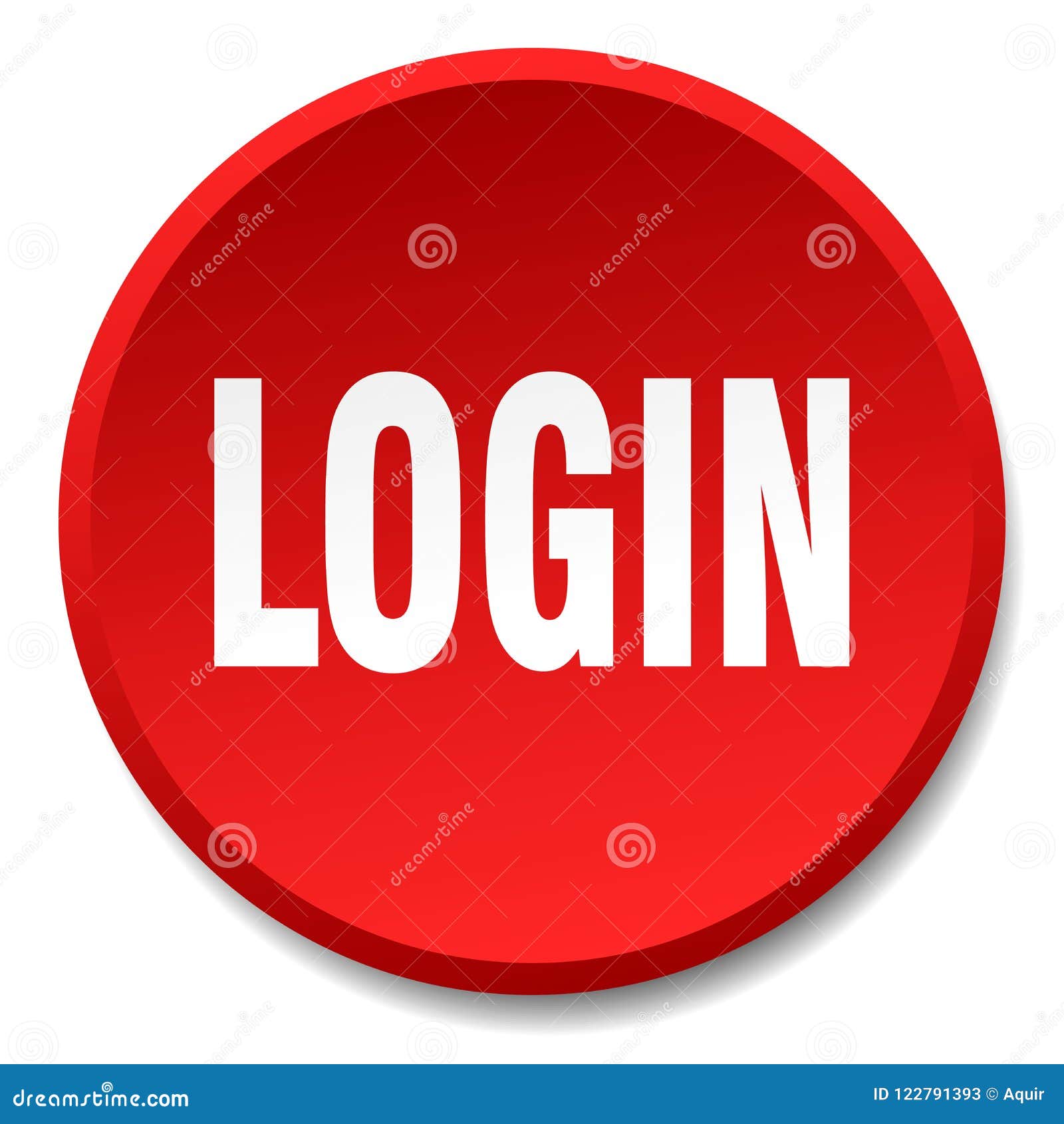 Login button stock vector. Illustration of glass, vector - 122791393