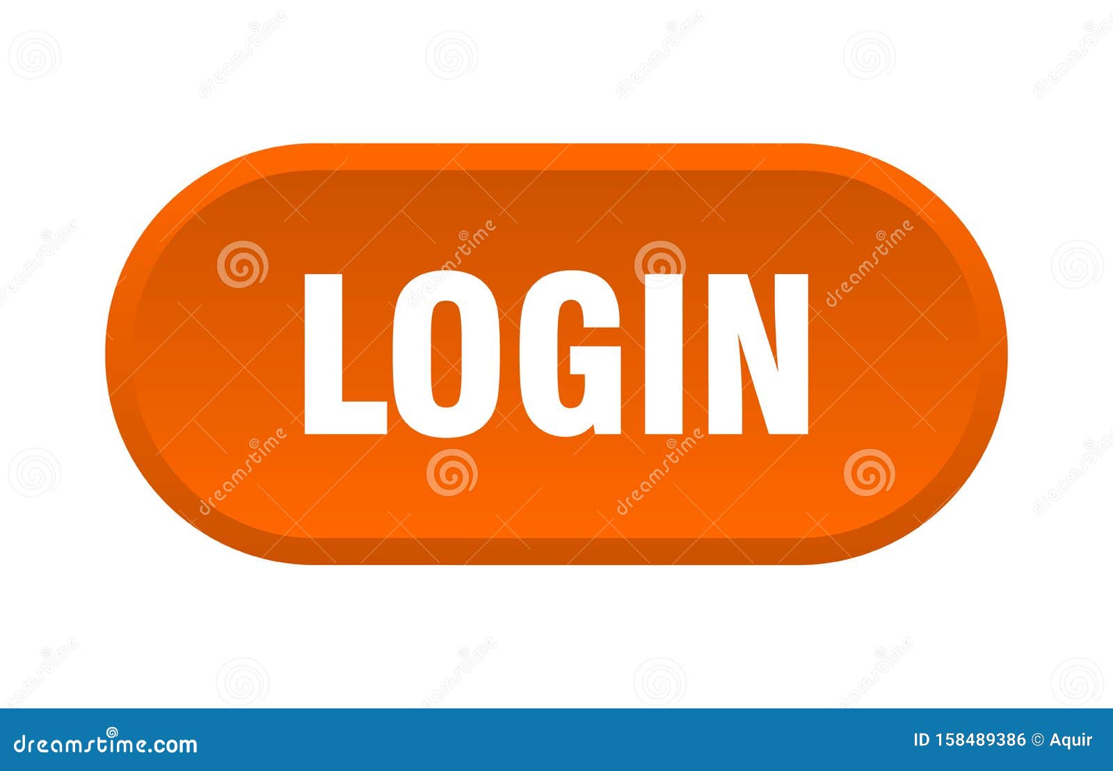 Login button stock vector. Illustration of template - 158489386