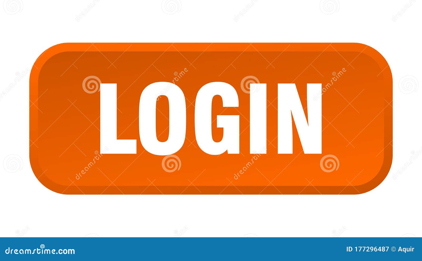Login Button. Login Square 3d Push Button Stock Vector - Illustration ...
