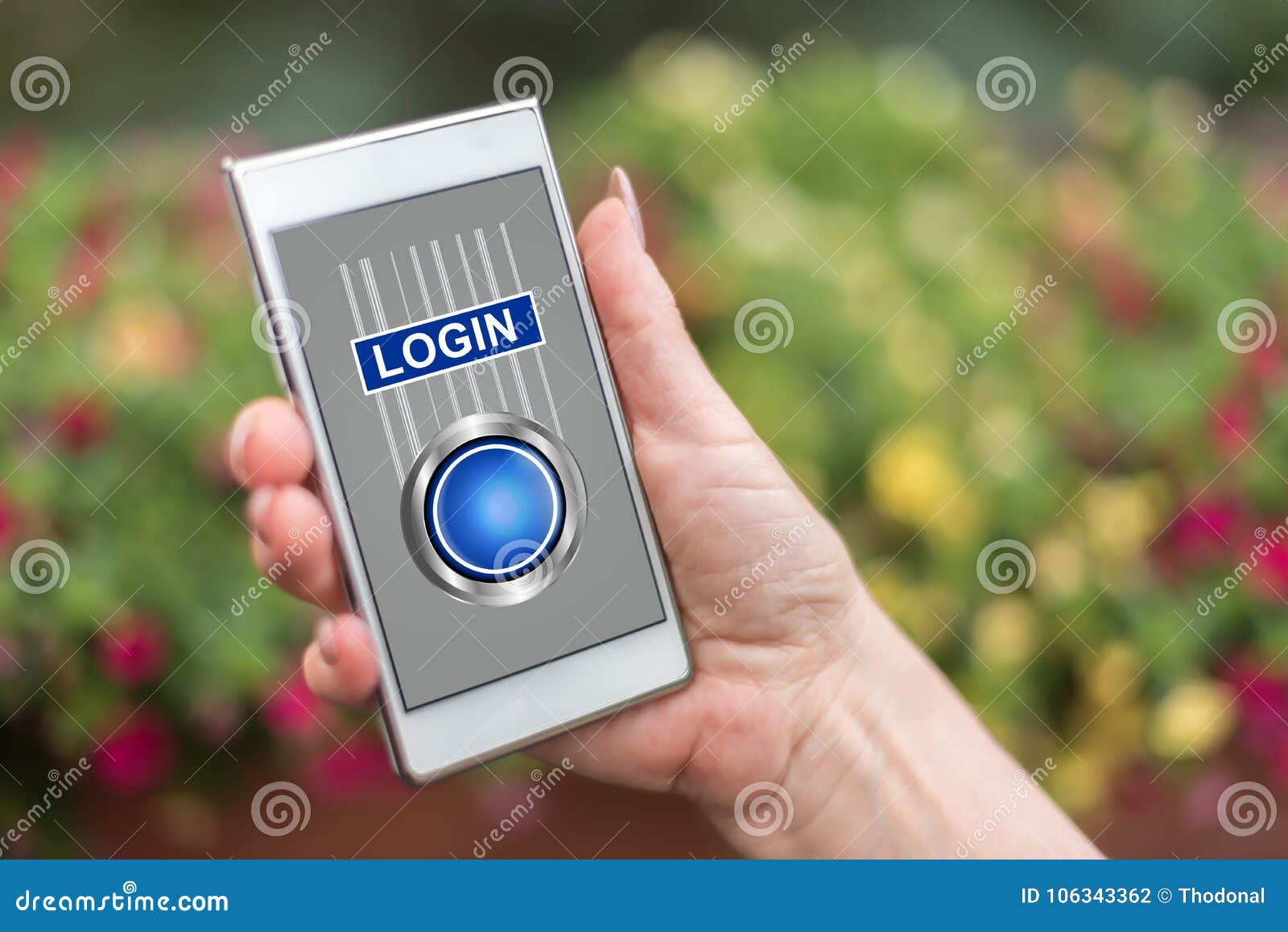 Login Concept on a Smartphone Stock Photo - Image of business, password ...