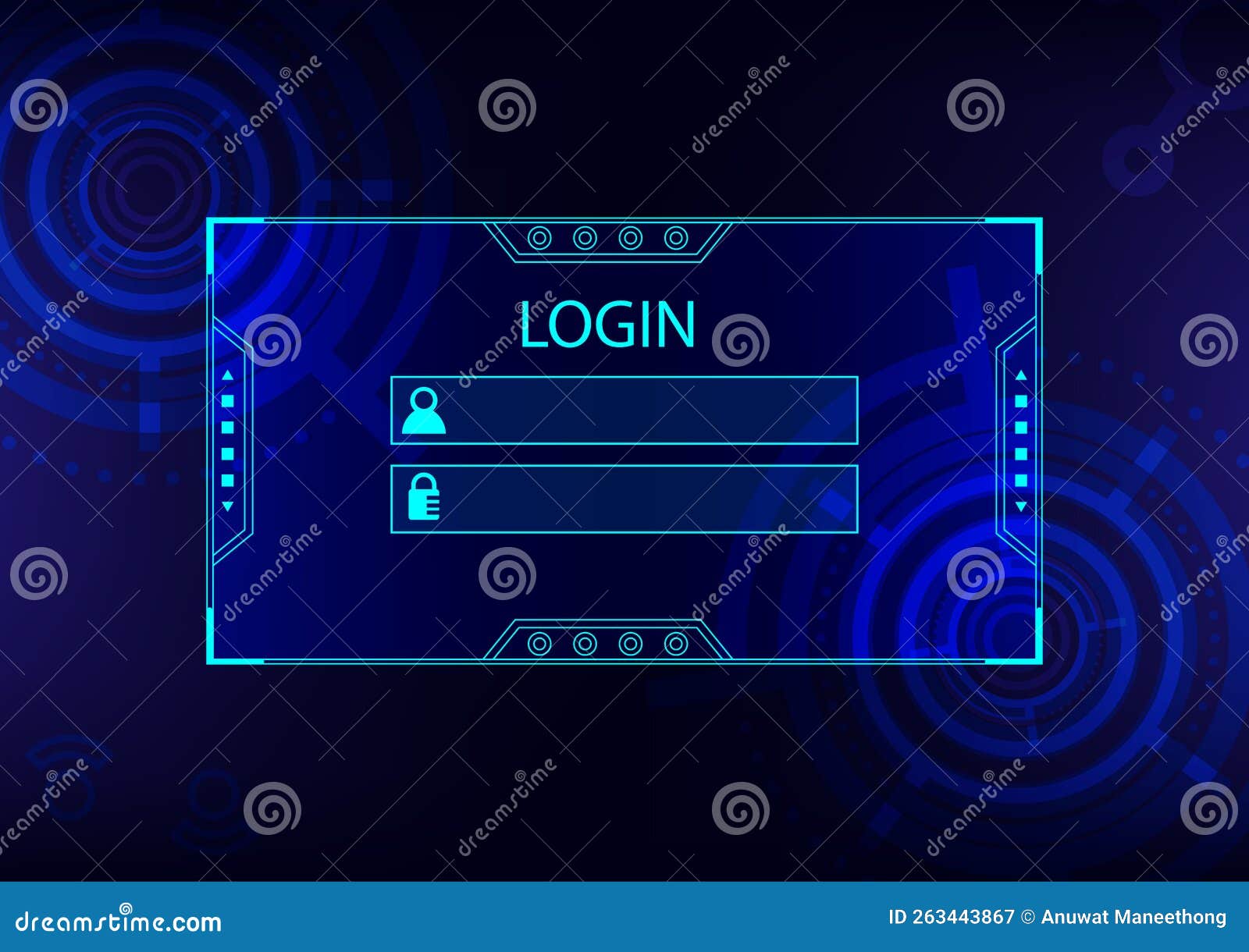 Login Digital User Password Technology Internet Data Online Form ...
