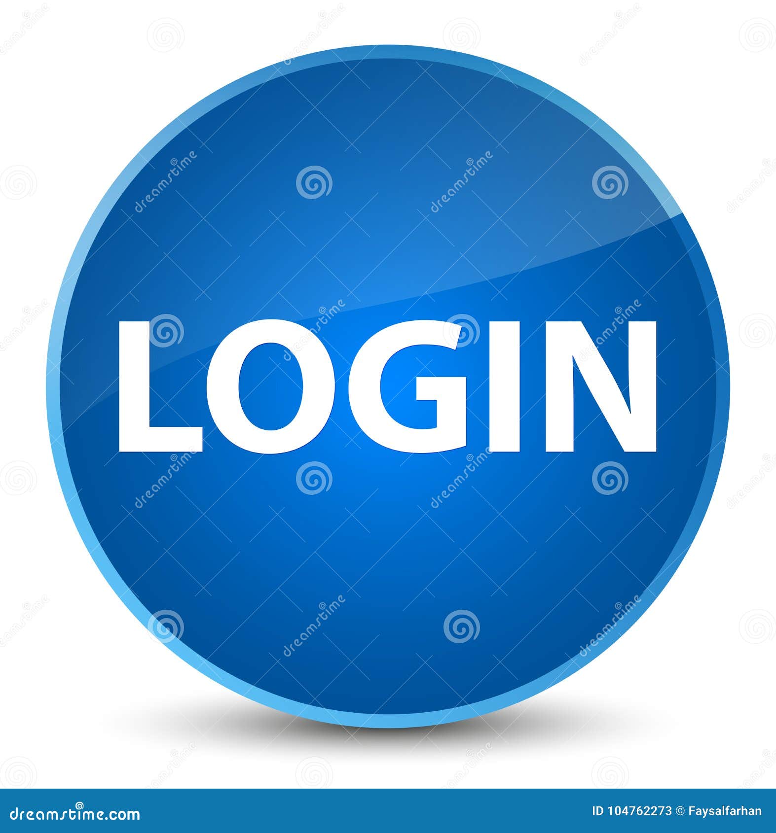 Login Elegant Blue Round Button Stock Illustration - Illustration of ...