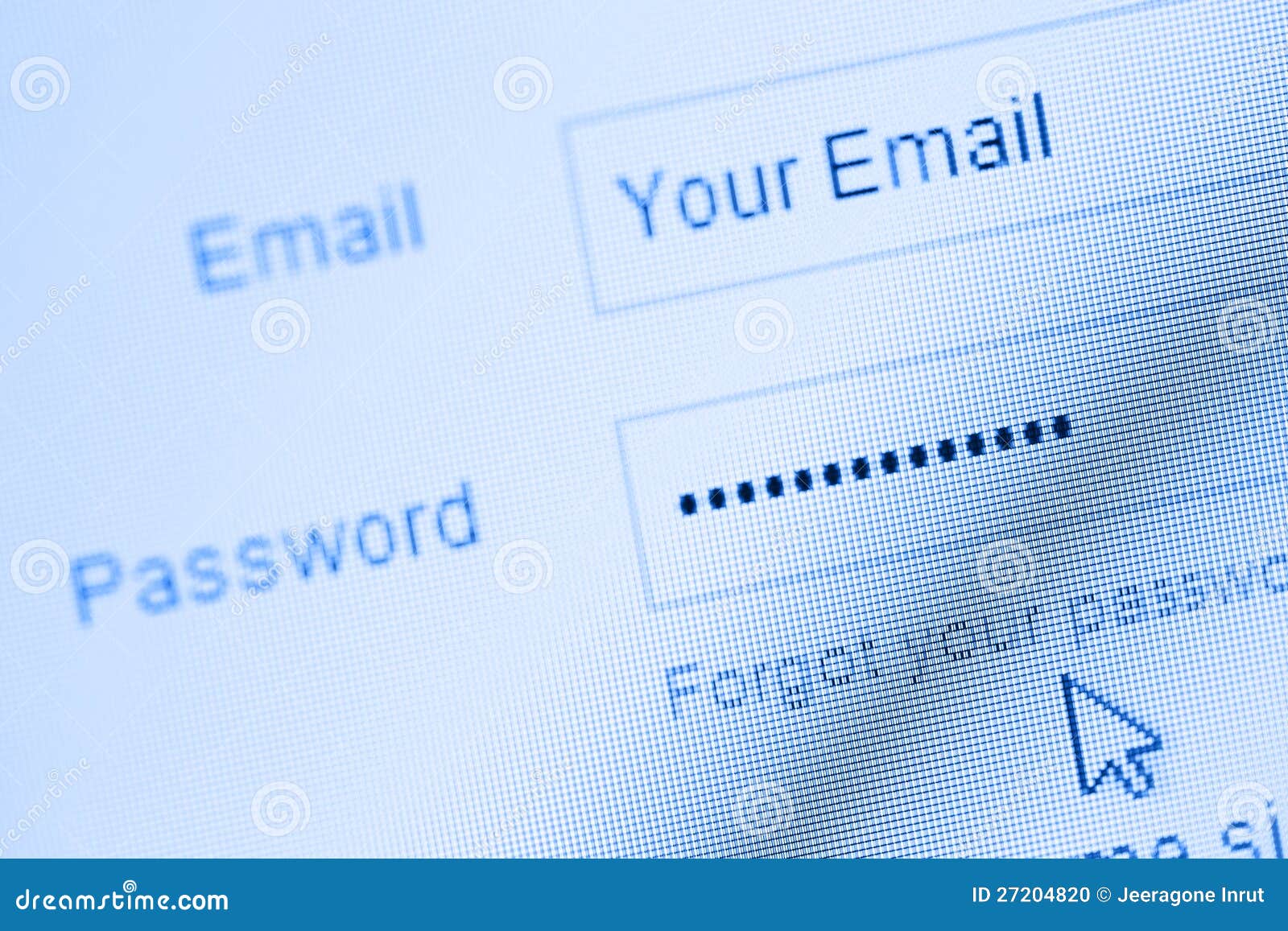 Login with Email and Password Stock Photo - Image of member, protection ...