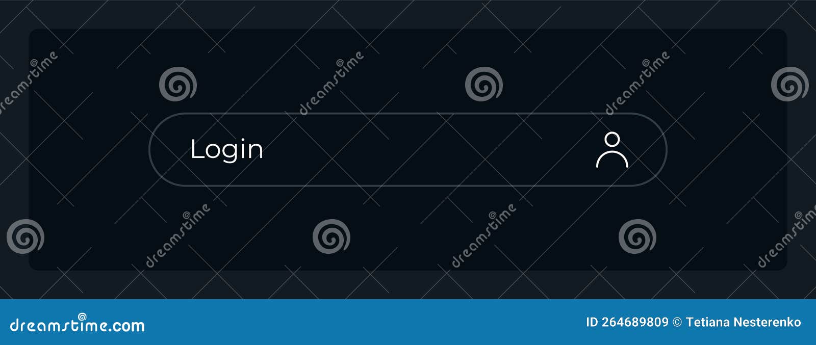 Login Field Ui Element Template Stock Vector Illustration Of Enter