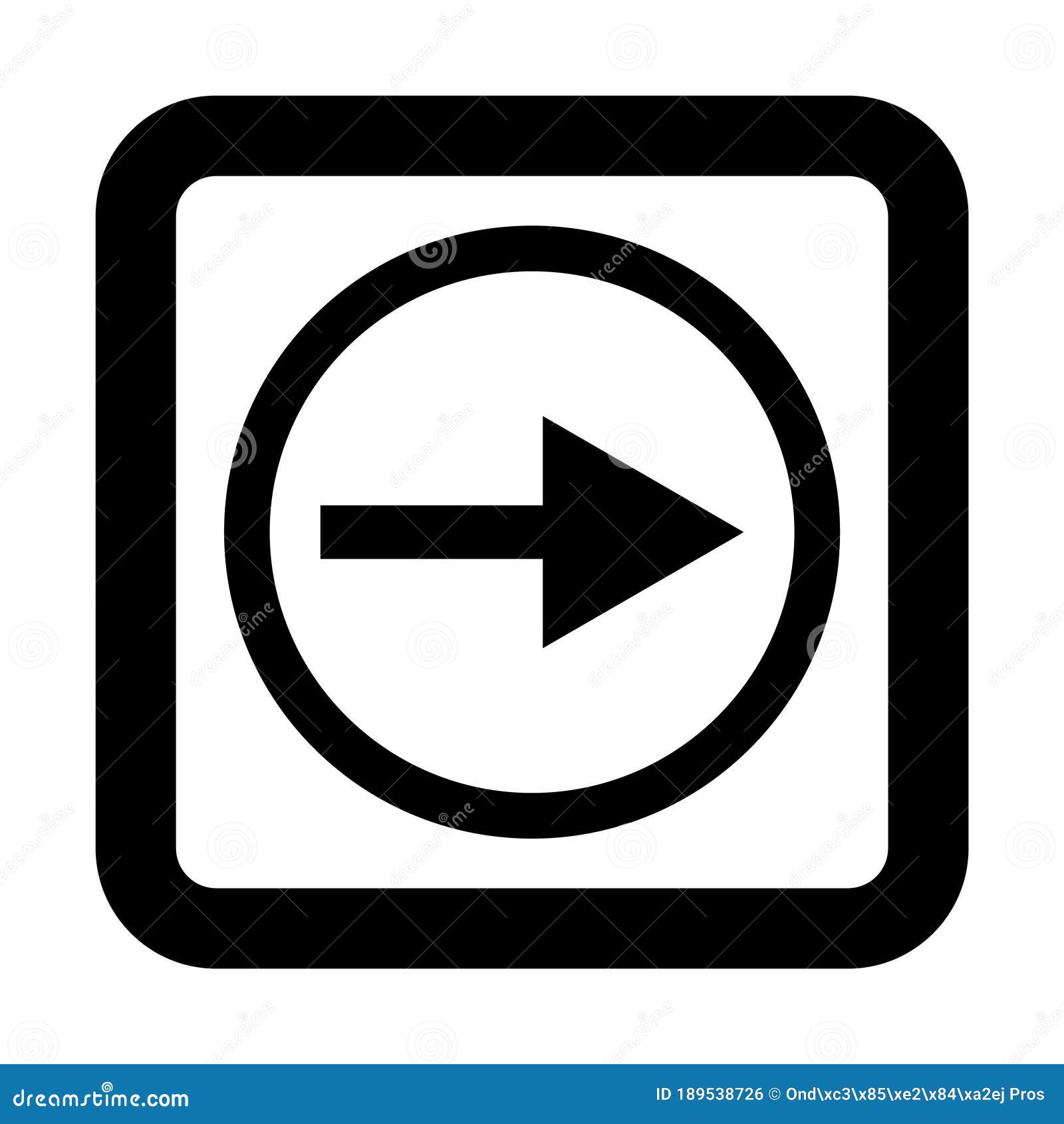 Login Icon With Arrow, Vector Flat Symbol Isolated On White Background ...