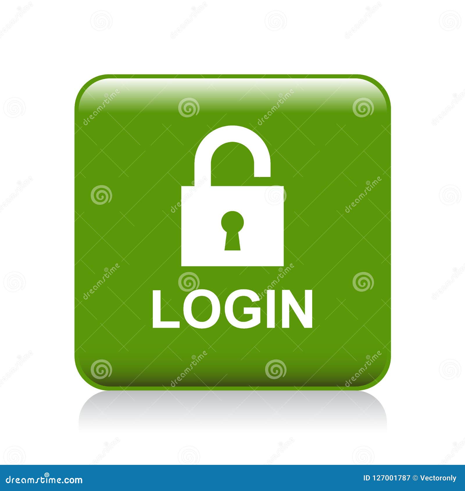 Login icon button stock illustration. Illustration of click - 127001787