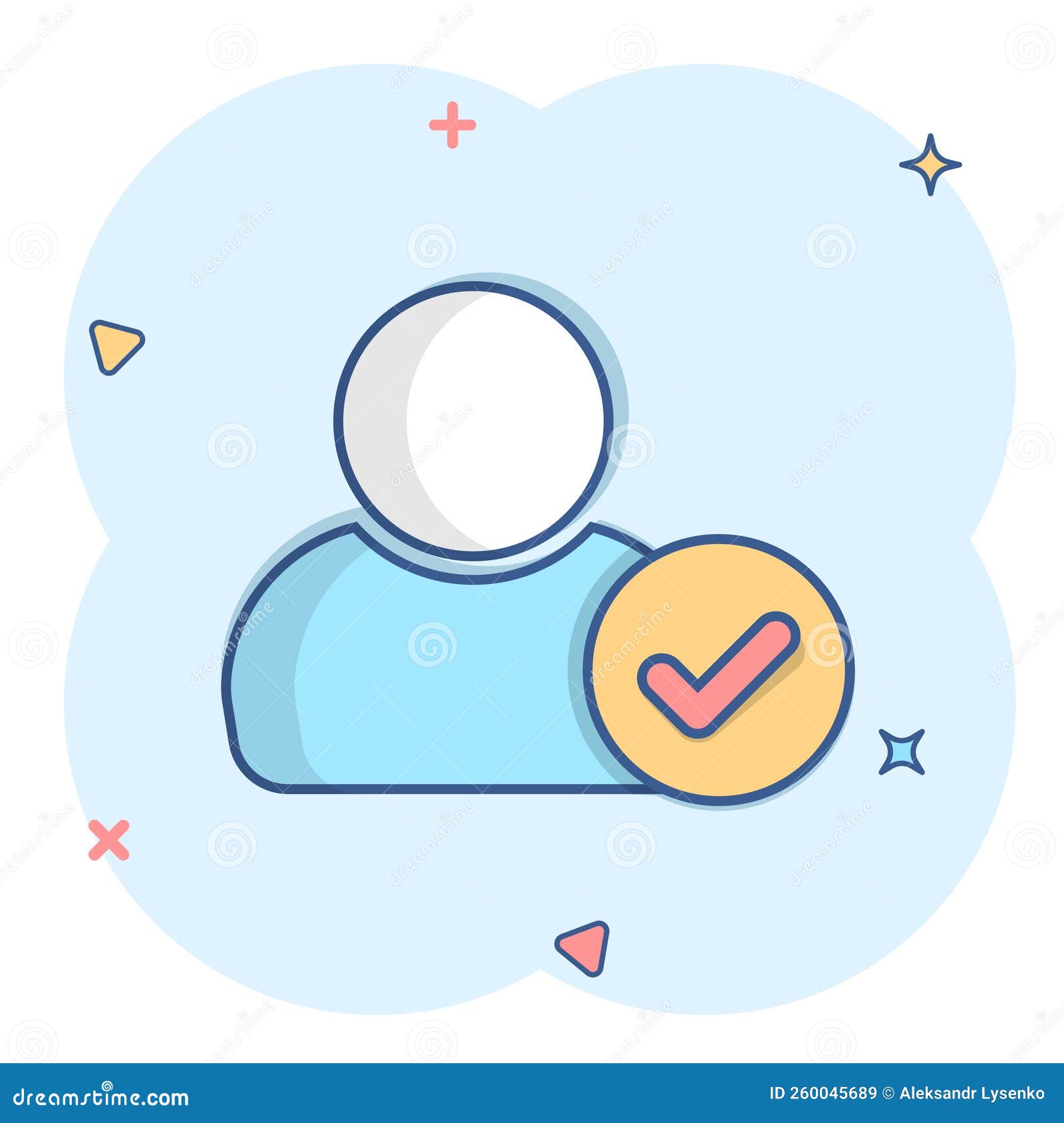 Login Icon in Comic Style. People Secure Access Cartoon Vector ...