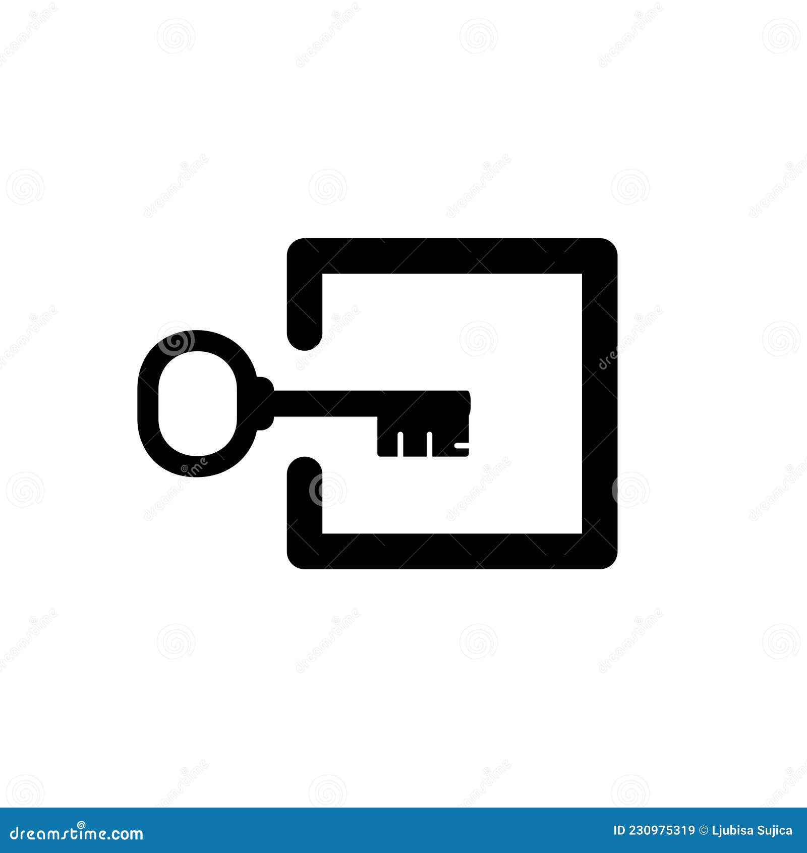 Black Login Icon Isolated on White Background Stock Vector ...