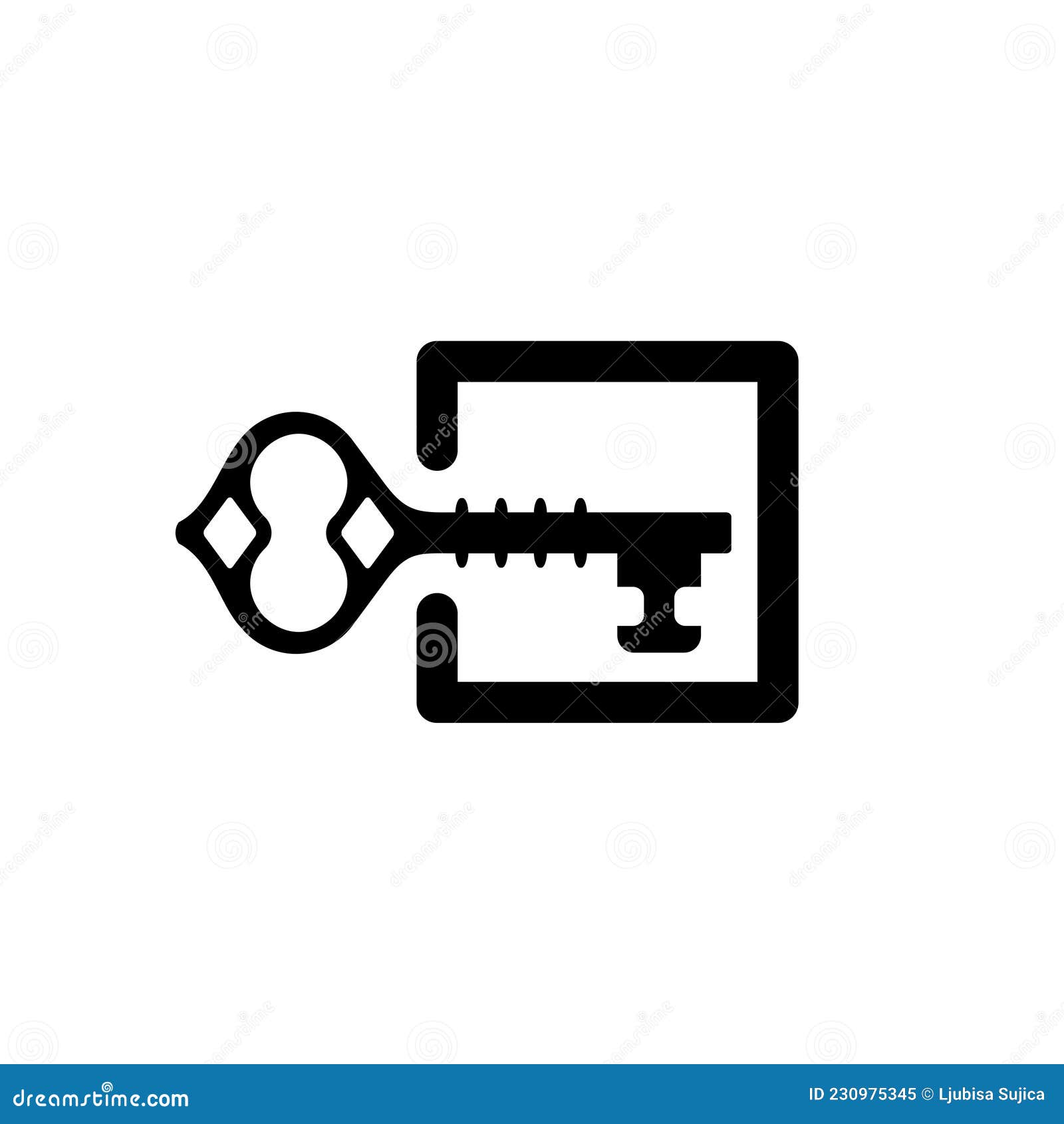 Black Login Icon Isolated on White Background Stock Vector ...