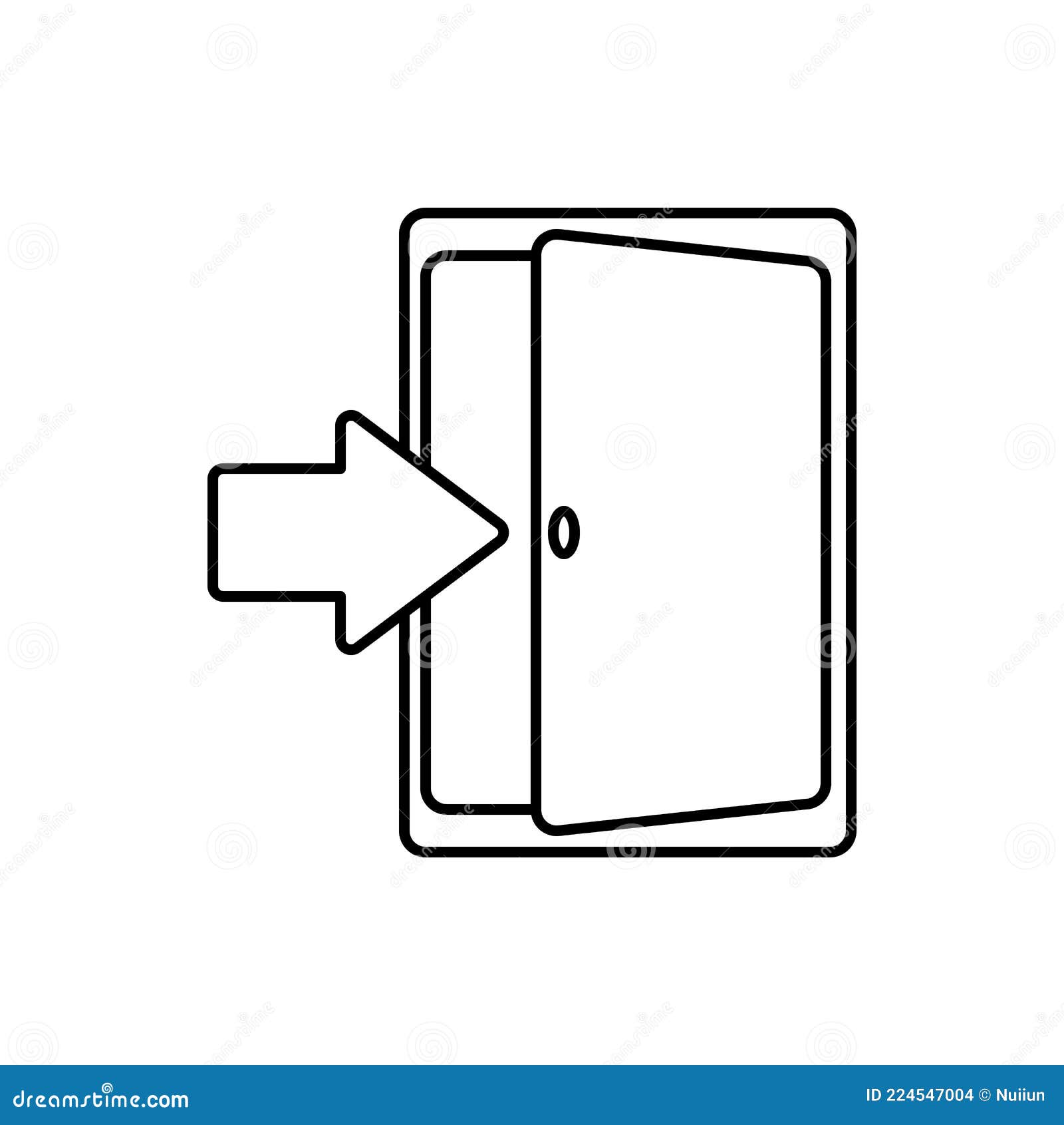 Login Icon, Sign in Vector Illustration Stock Vector - Illustration of ...