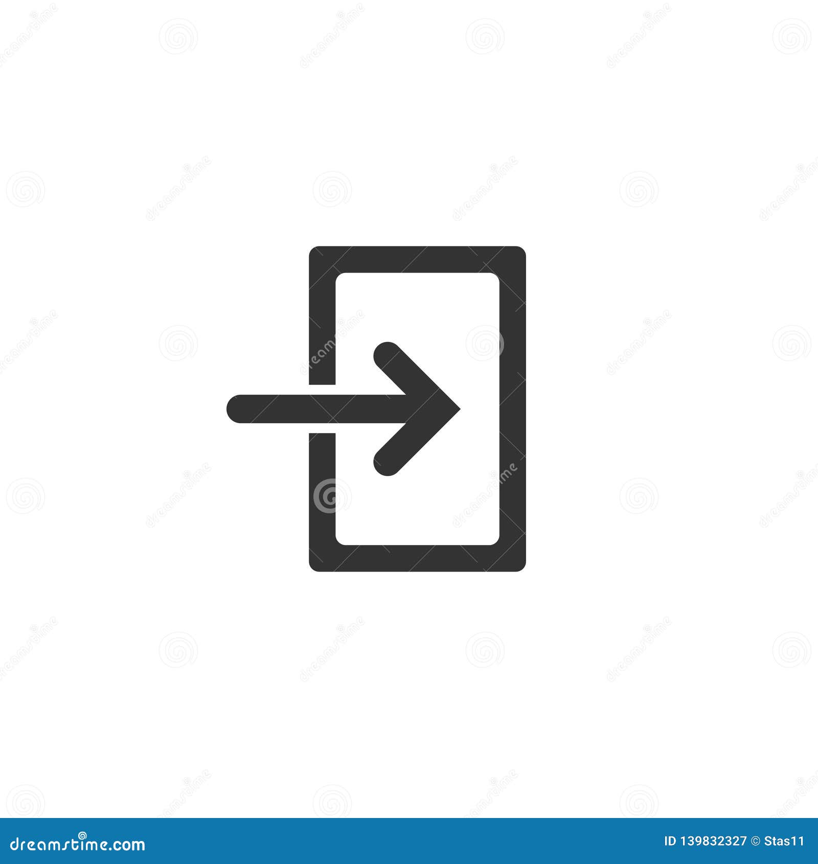 Login Icon in Simple Design. Vector Illustartion Stock Vector ...