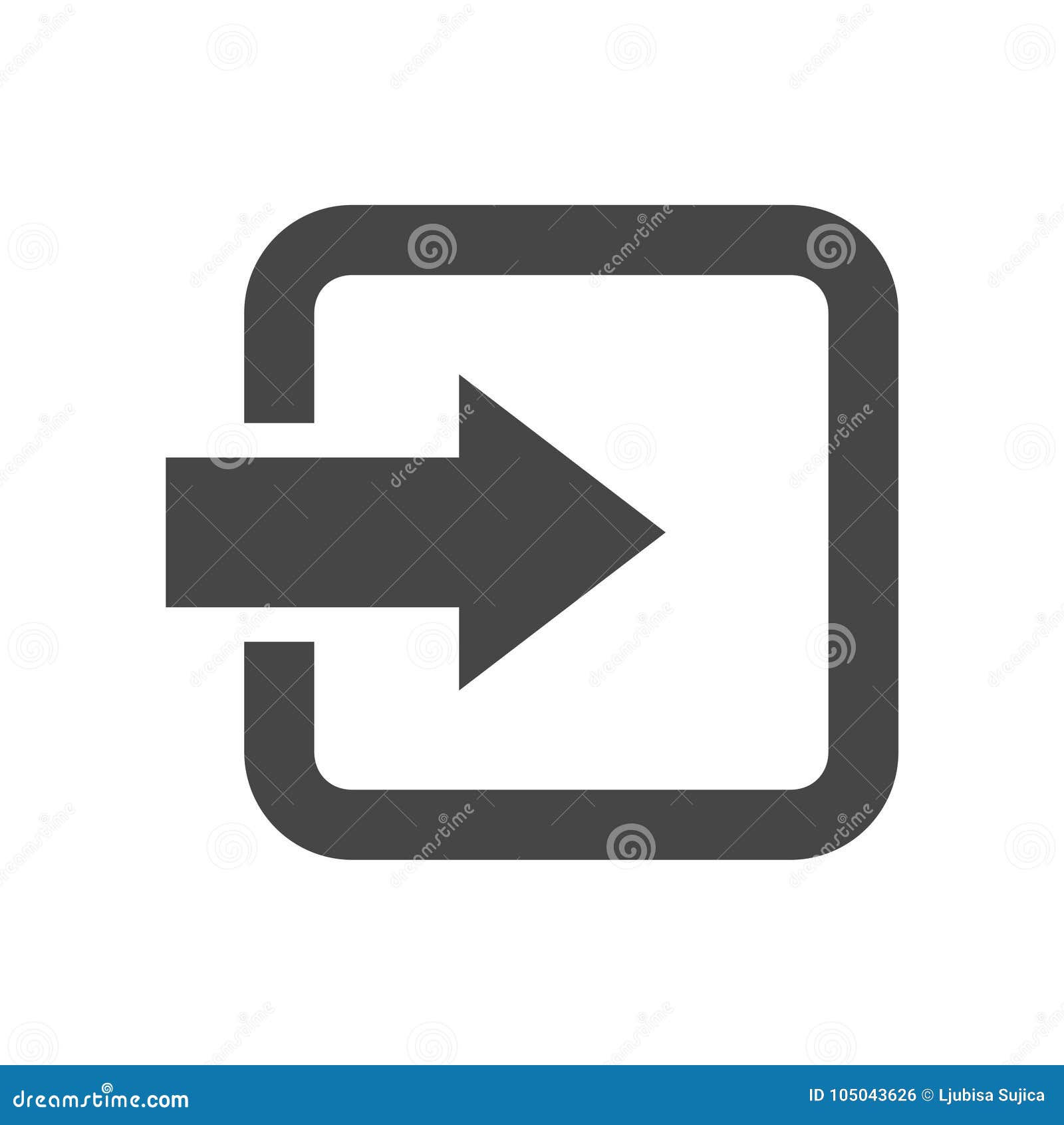 Login Icon With Arrow, Vector Flat Symbol Isolated On White Background ...