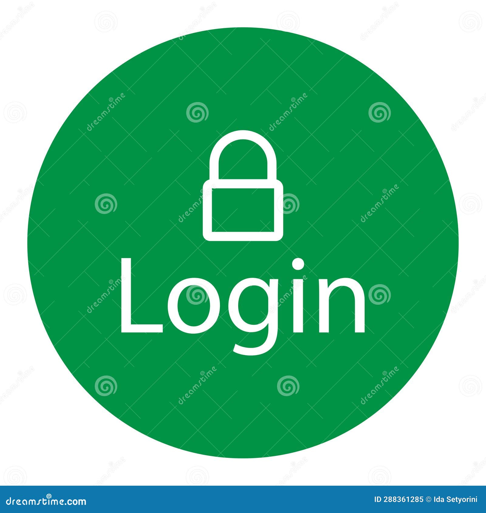 Login icon vector stock illustration. Illustration of logic - 288361285