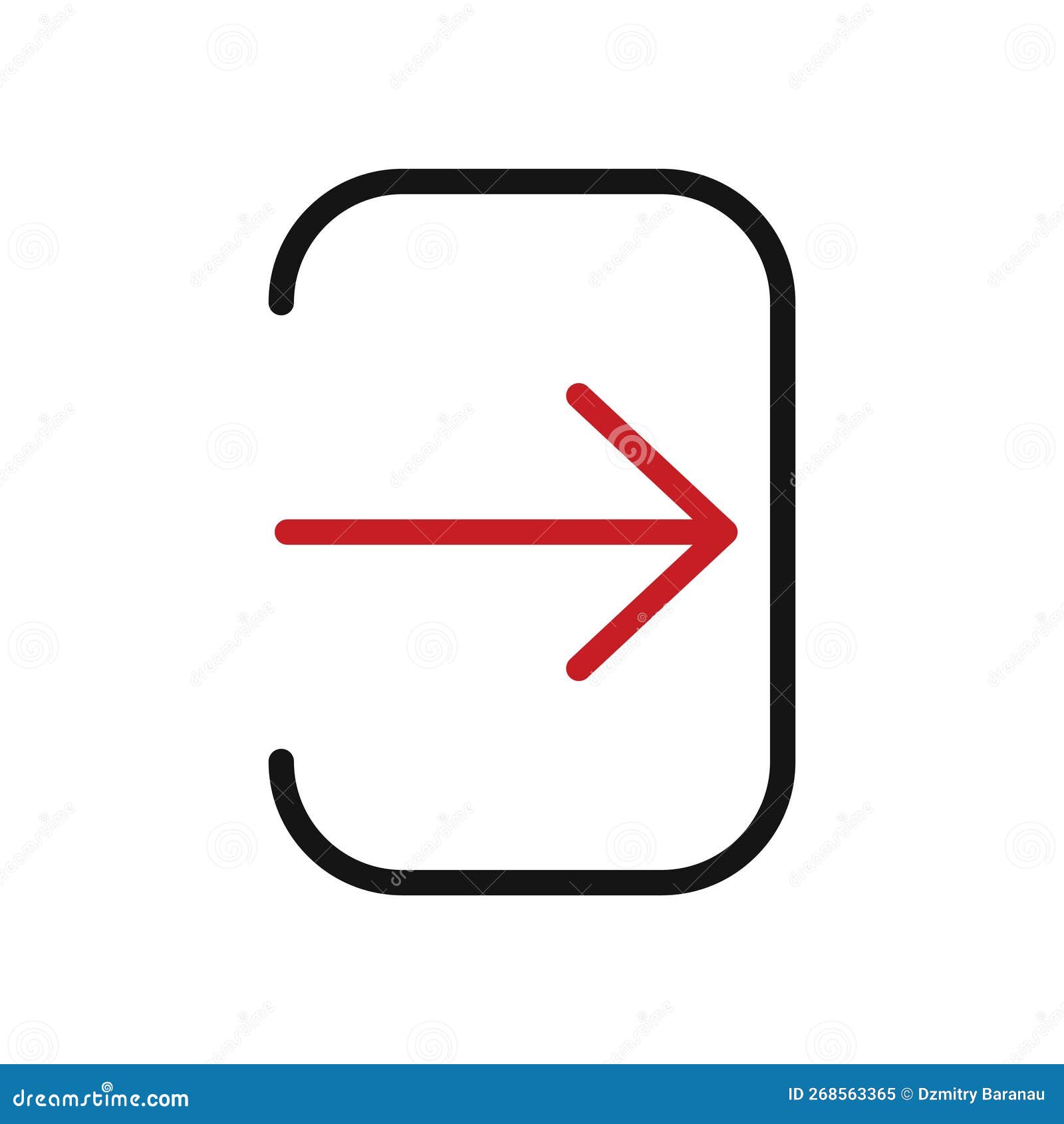 Login Line Icon Isolated On White Background. Black Flat Thin Icon On ...