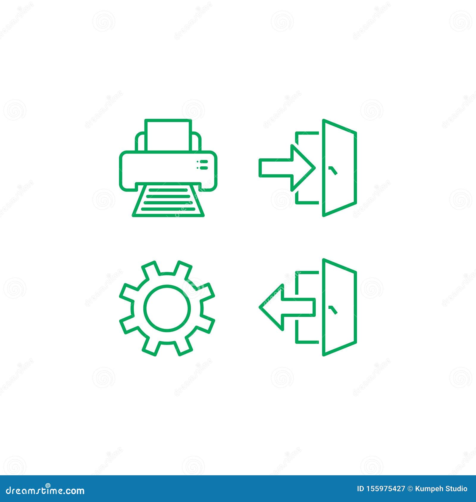 Login, Logout, Sign In And Sign Out Buttons Stock Image | CartoonDealer ...