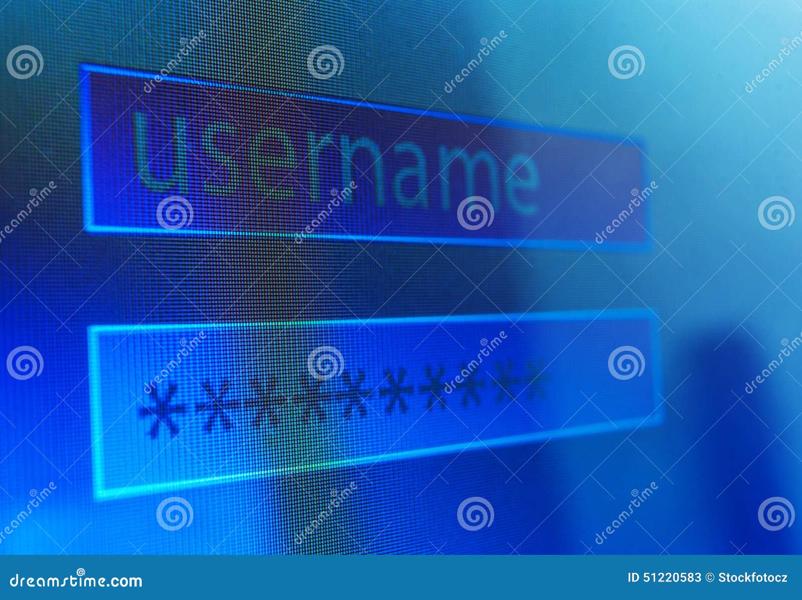 Login on monitor stock image. Image of hacking, online - 51220583