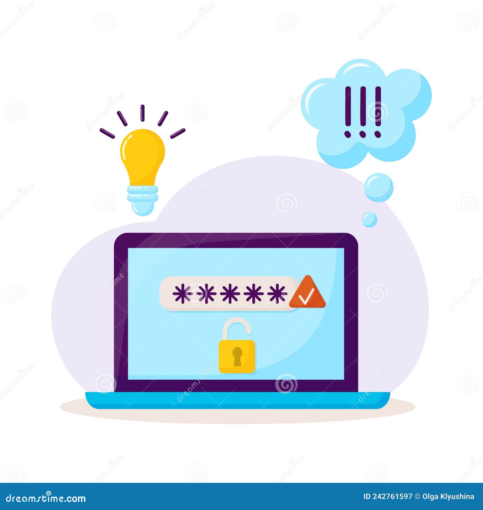 Login Page With Password. User Remember Account Lost Password. Concept ...