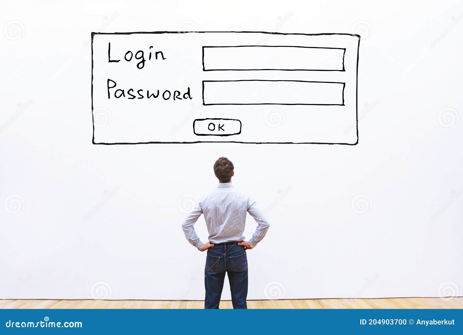 Login and Password, Data Protection and Cyber Security Stock Photo ...