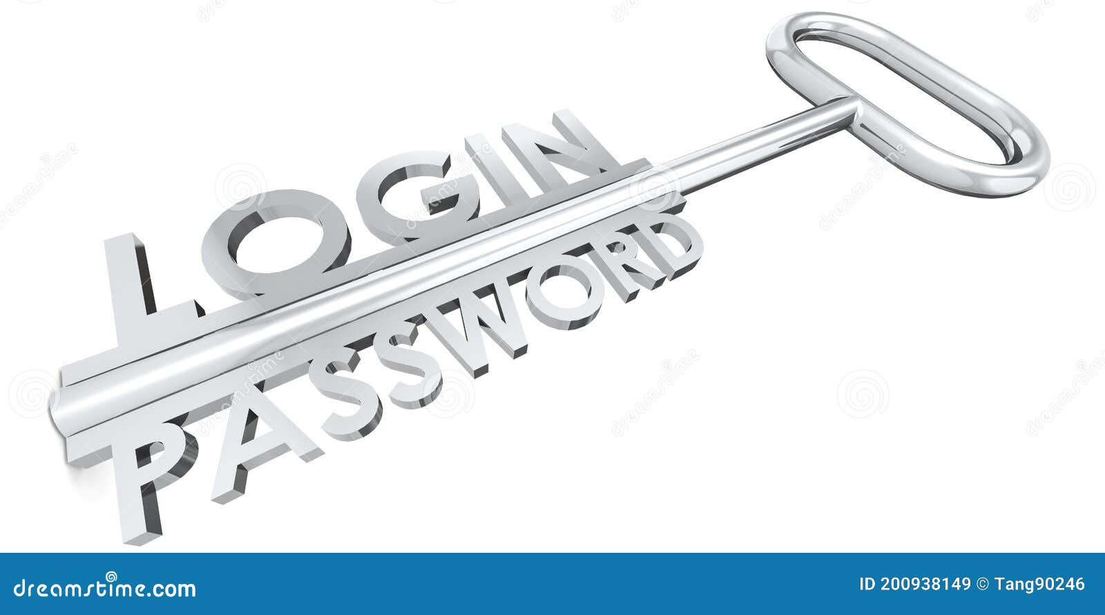 Login and Password with Keys Isolated Stock Illustration - Illustration ...