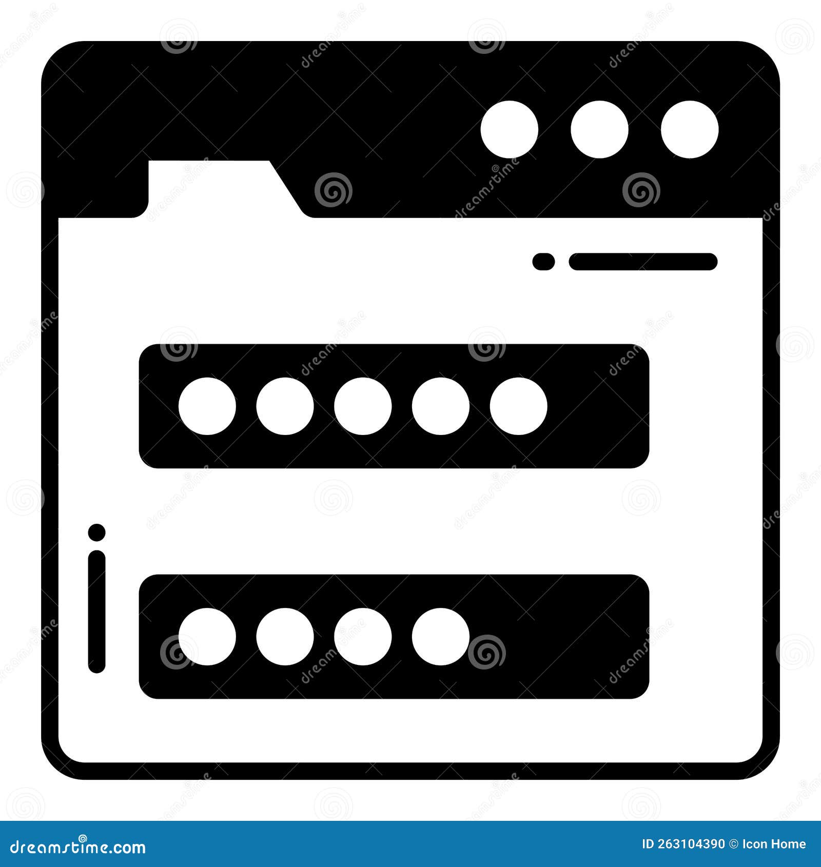 Login Password, Protection and Security Vector Icons Set Cyber Computer ...