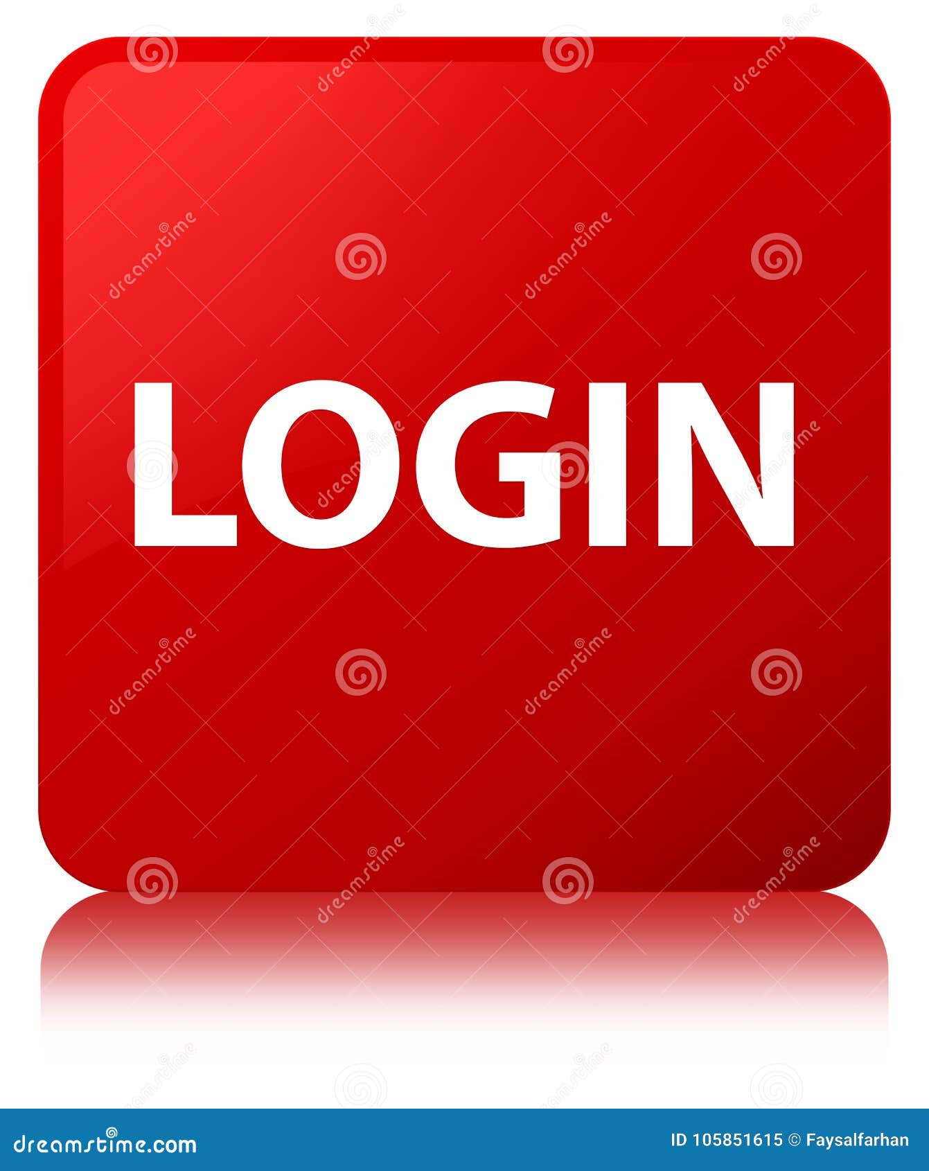 Login red square button stock illustration. Illustration of login ...