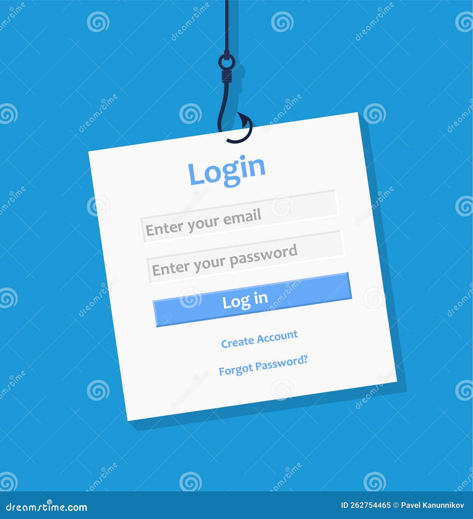 Login and Register Form with Blue Theme for Desktop Application or ...