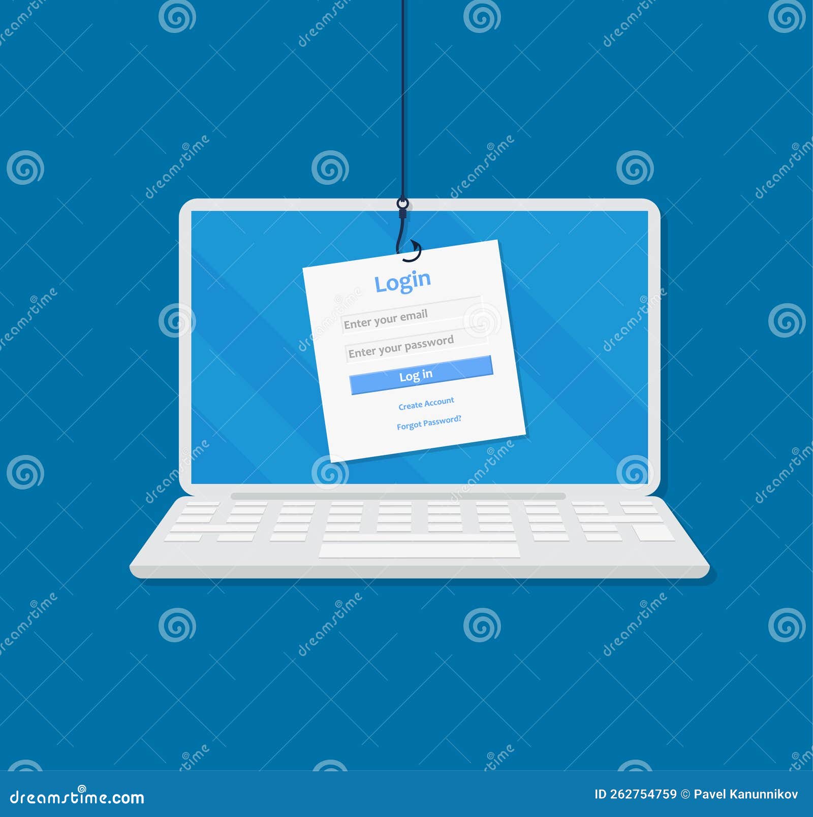 Login and Register Form with Blue Theme for Desktop Application or ...