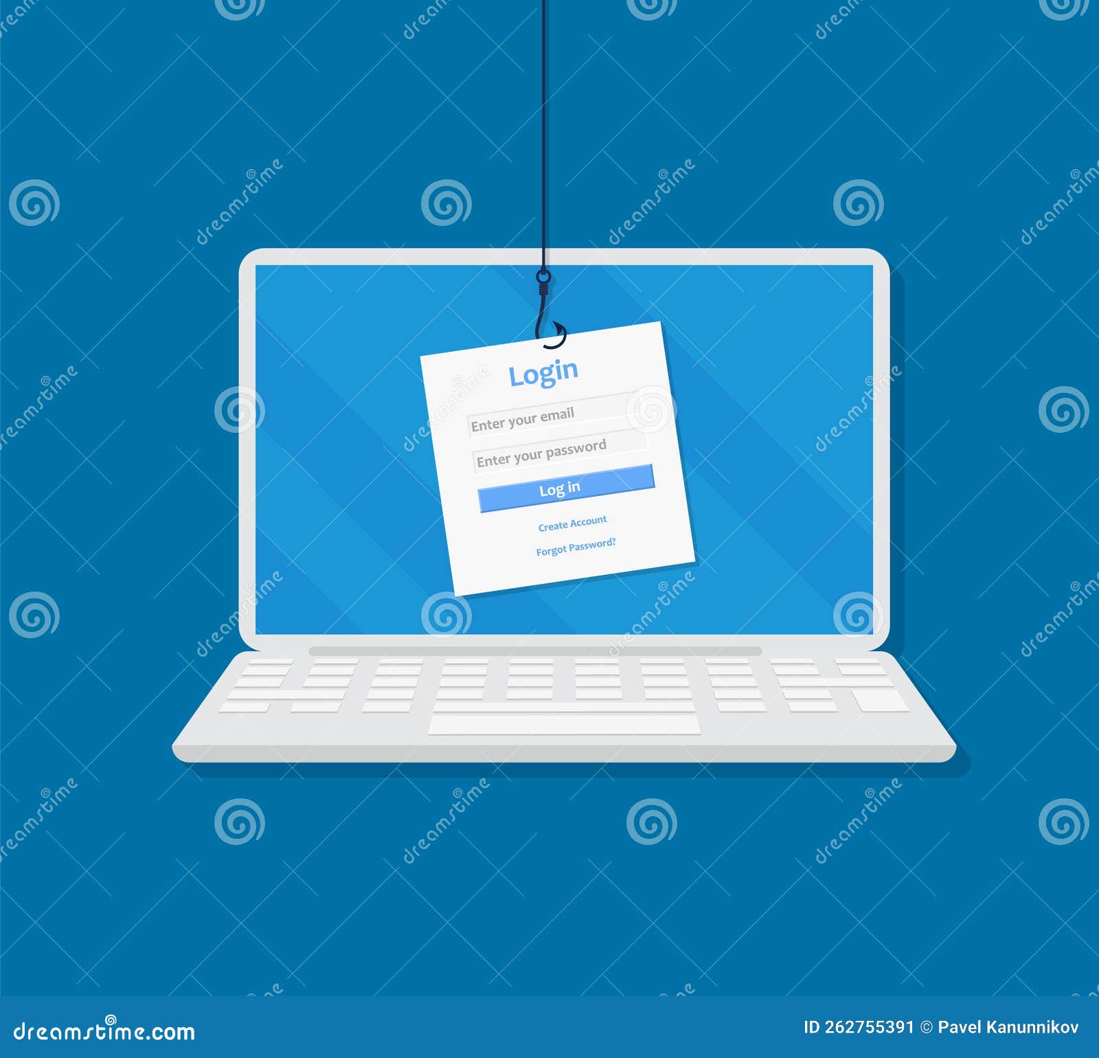 Login and Register Form with Blue Theme for Desktop Application or ...