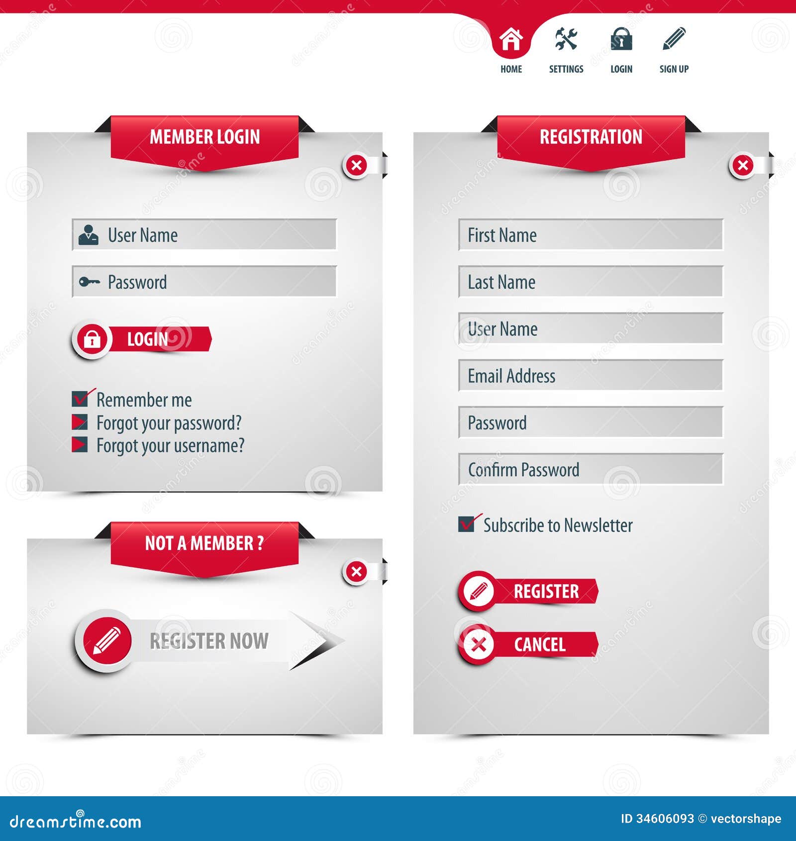 Register Form Stock Illustrations – 7,039 Register Form Stock ...