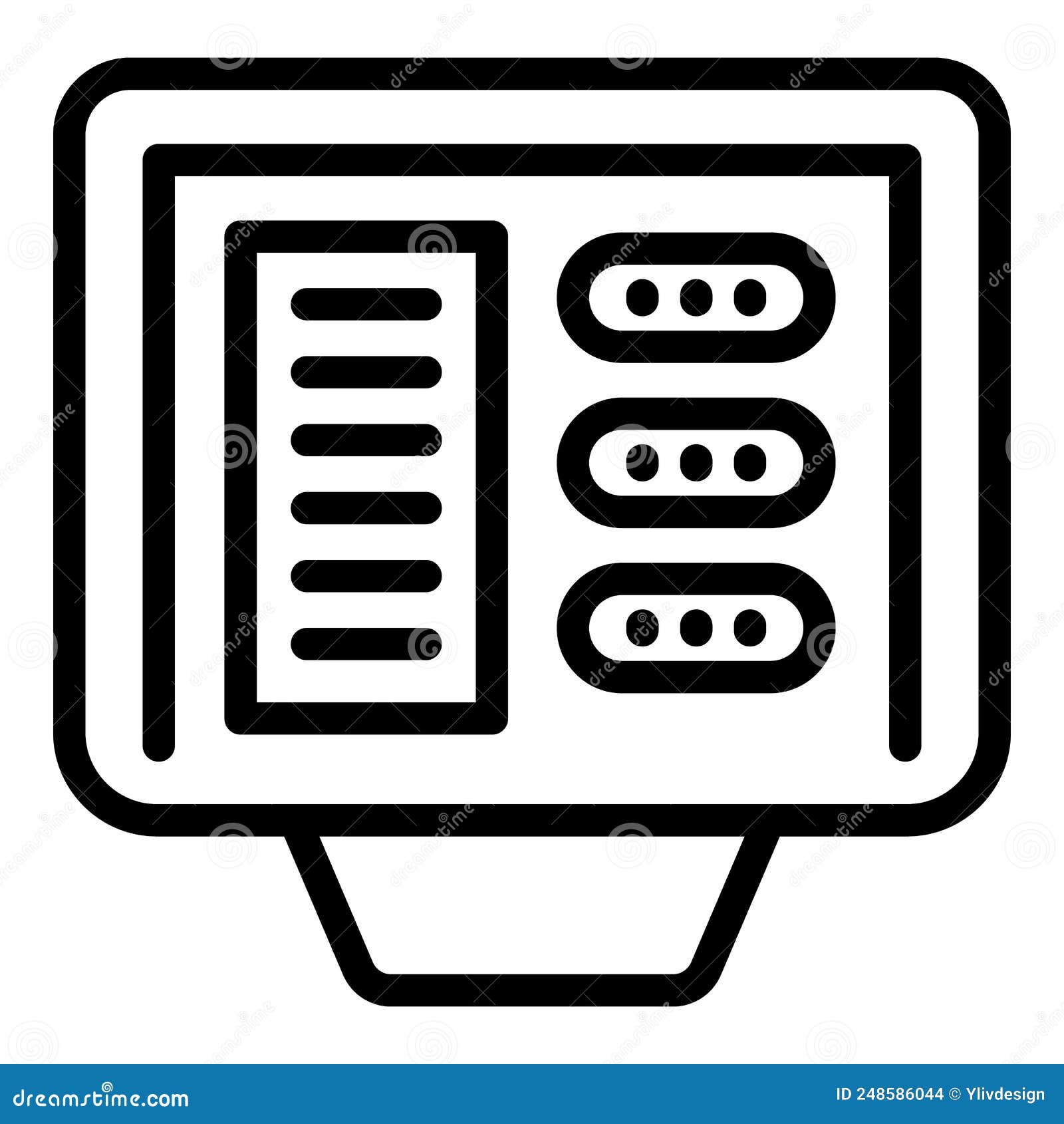 Login Registration Icon Outline Vector. Online Computer Stock Vector ...