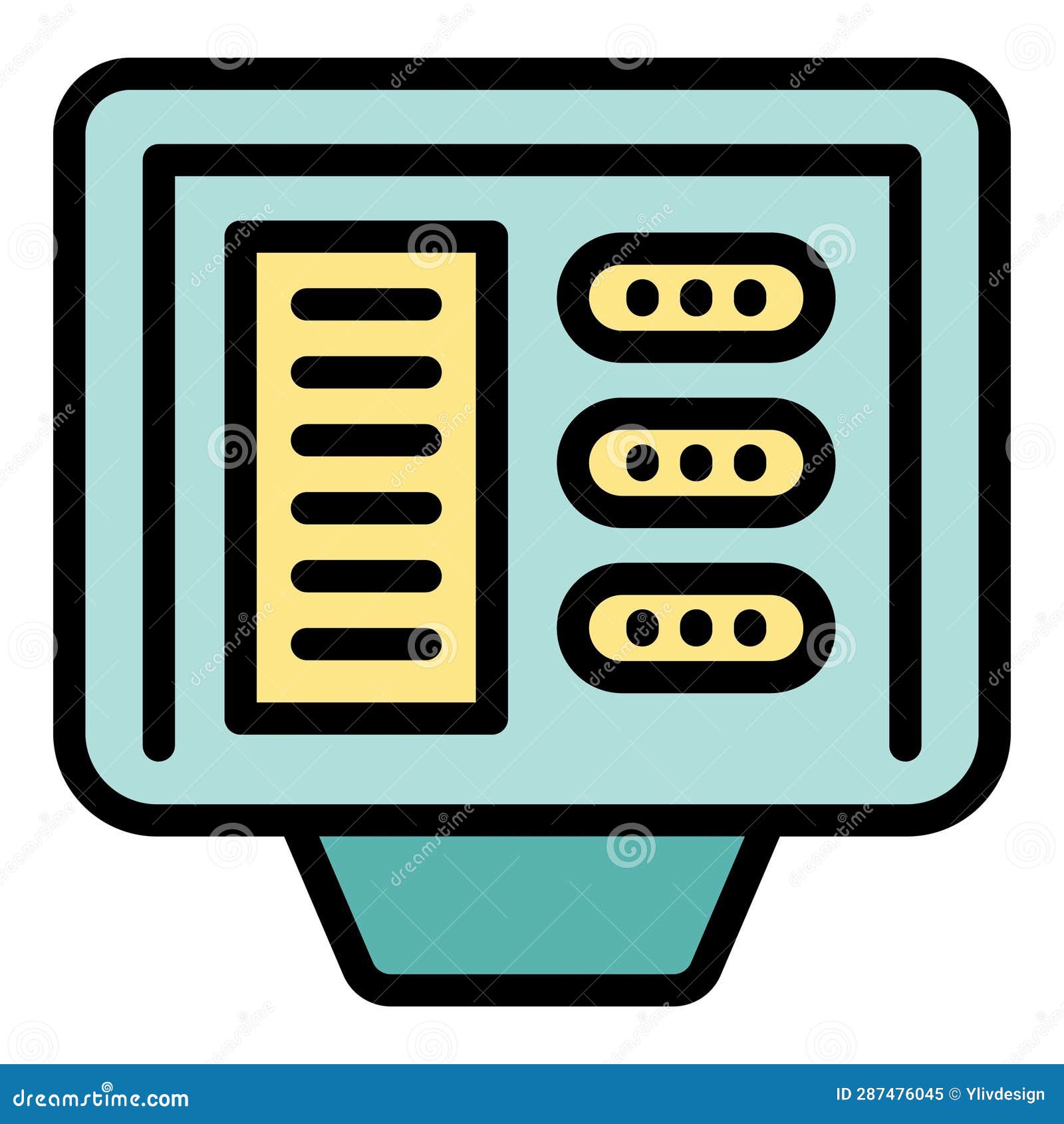 Login Registration Icon Vector Flat Stock Illustration - Illustration ...