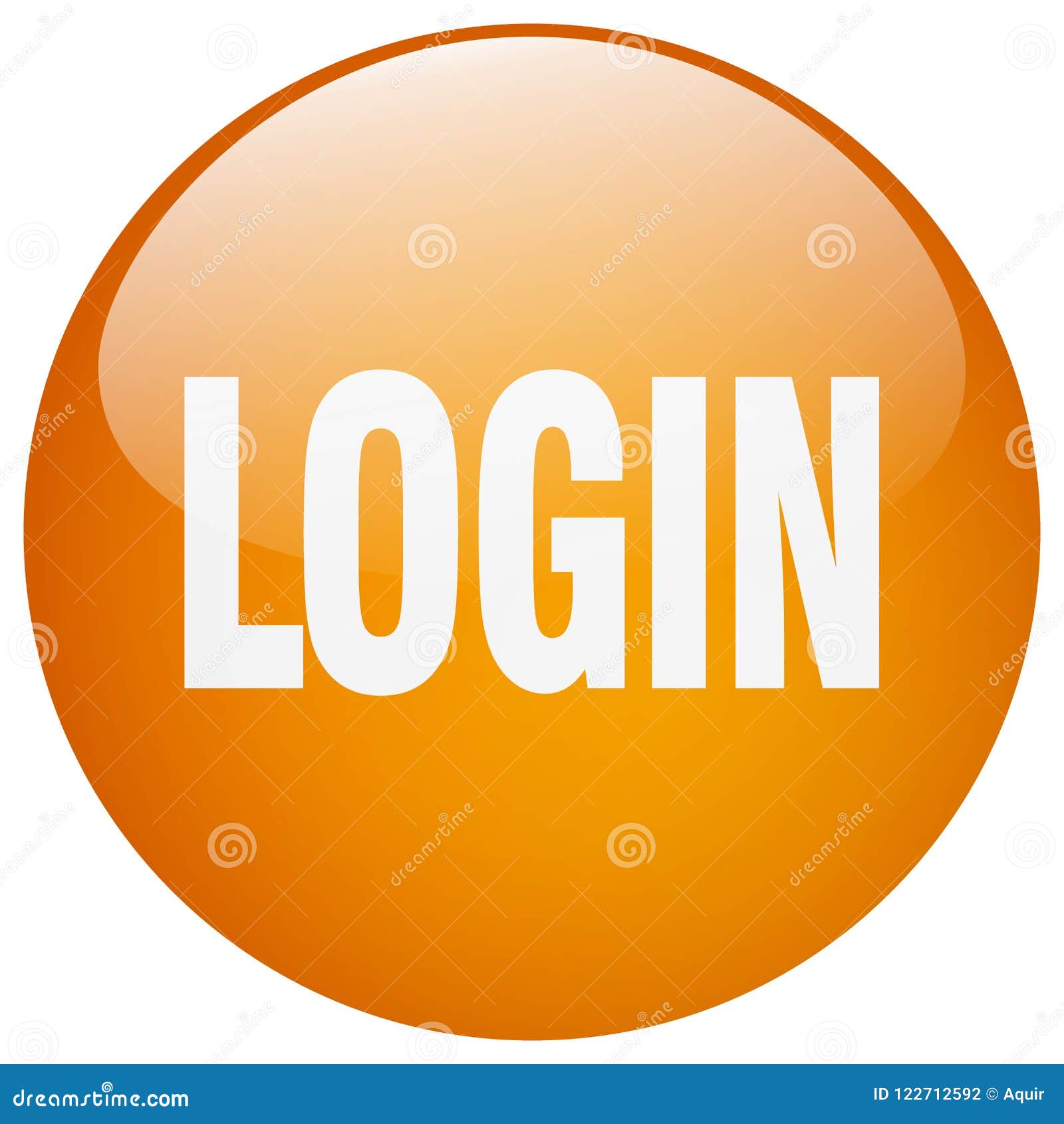 Login button stock vector. Illustration of shine, template - 122712592