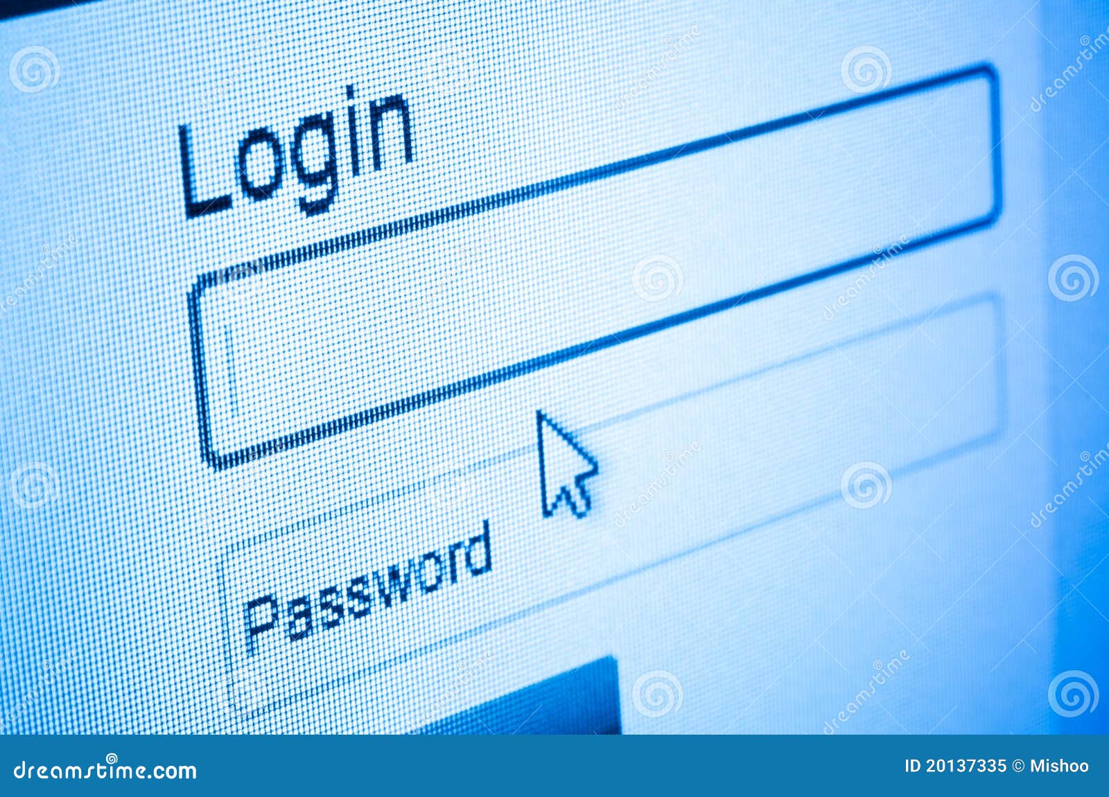 Login screen stock image. Image of website, security - 20137335