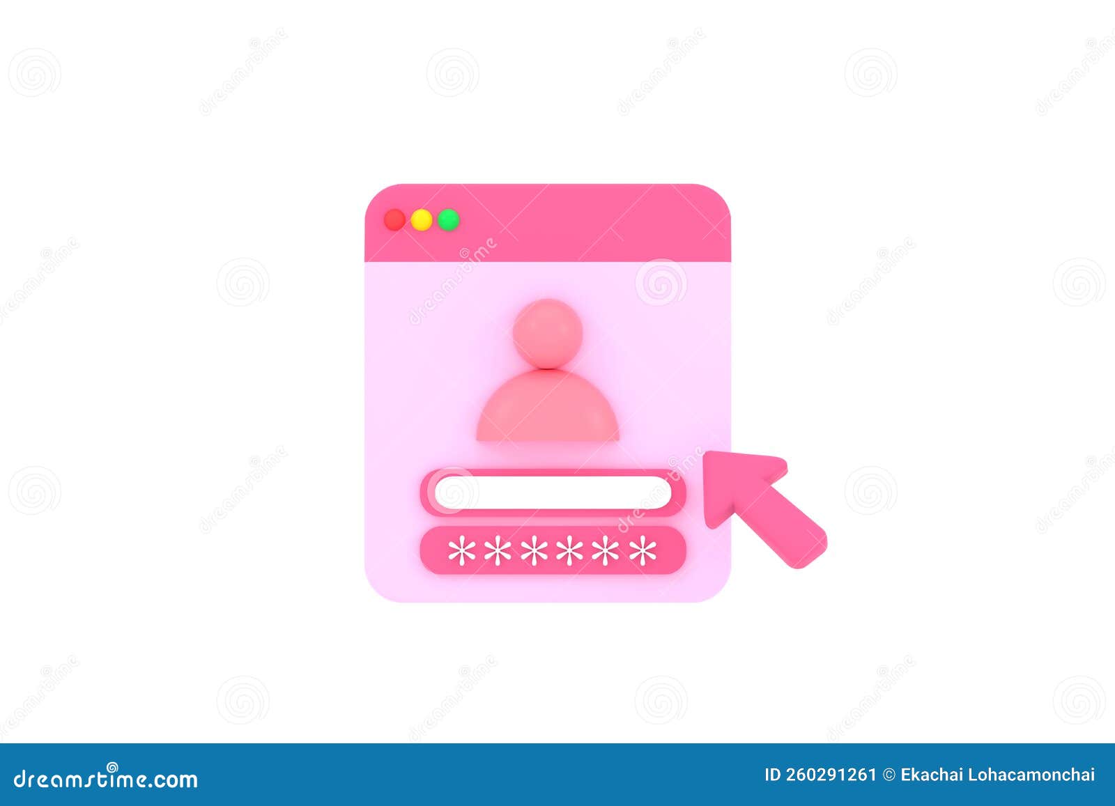 Login Screen of the Operating System User Stock Illustration ...