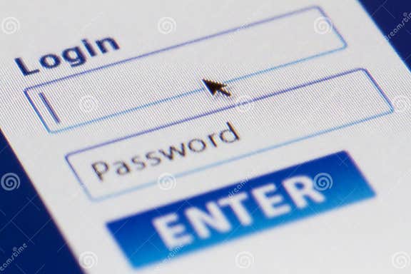 Login Screen stock image. Image of protect, choose, secure - 34615355