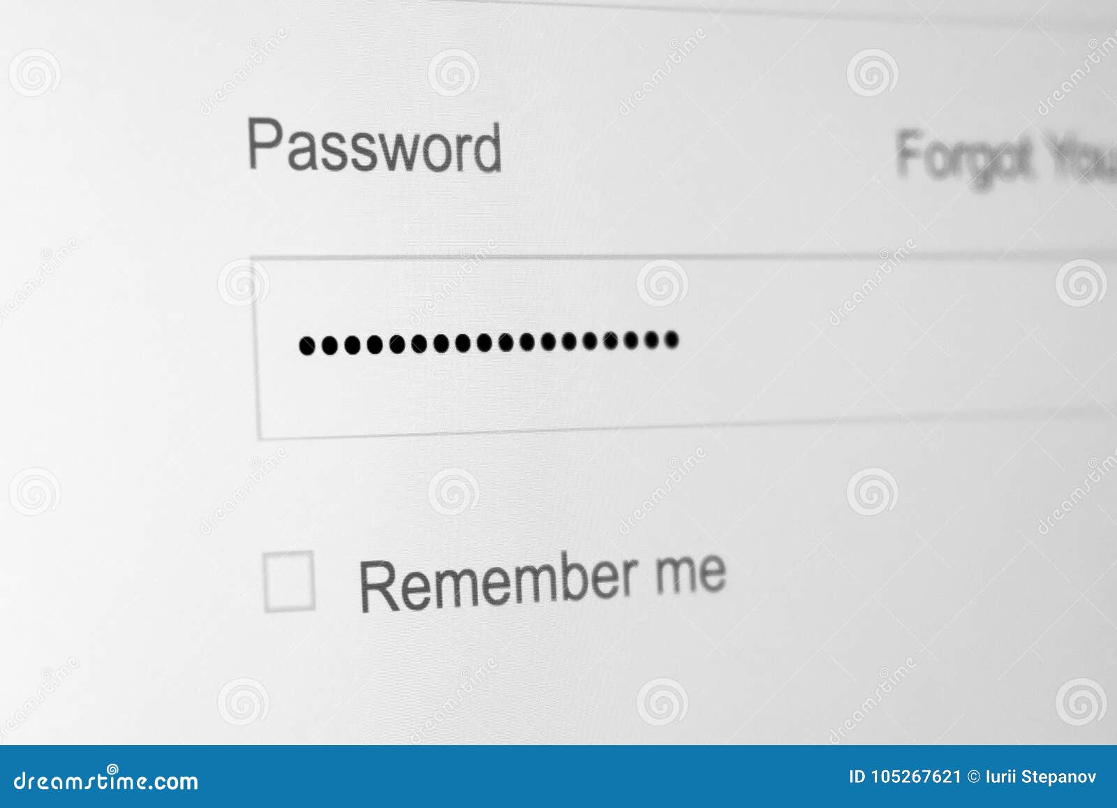 Login Screen. Username and Password on Computer Screen Stock Image ...