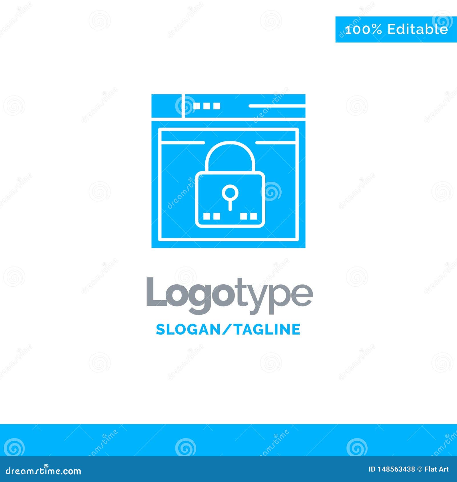 Login, Secure, Web, Layout, Password, Lock Blue Solid Logo Template ...