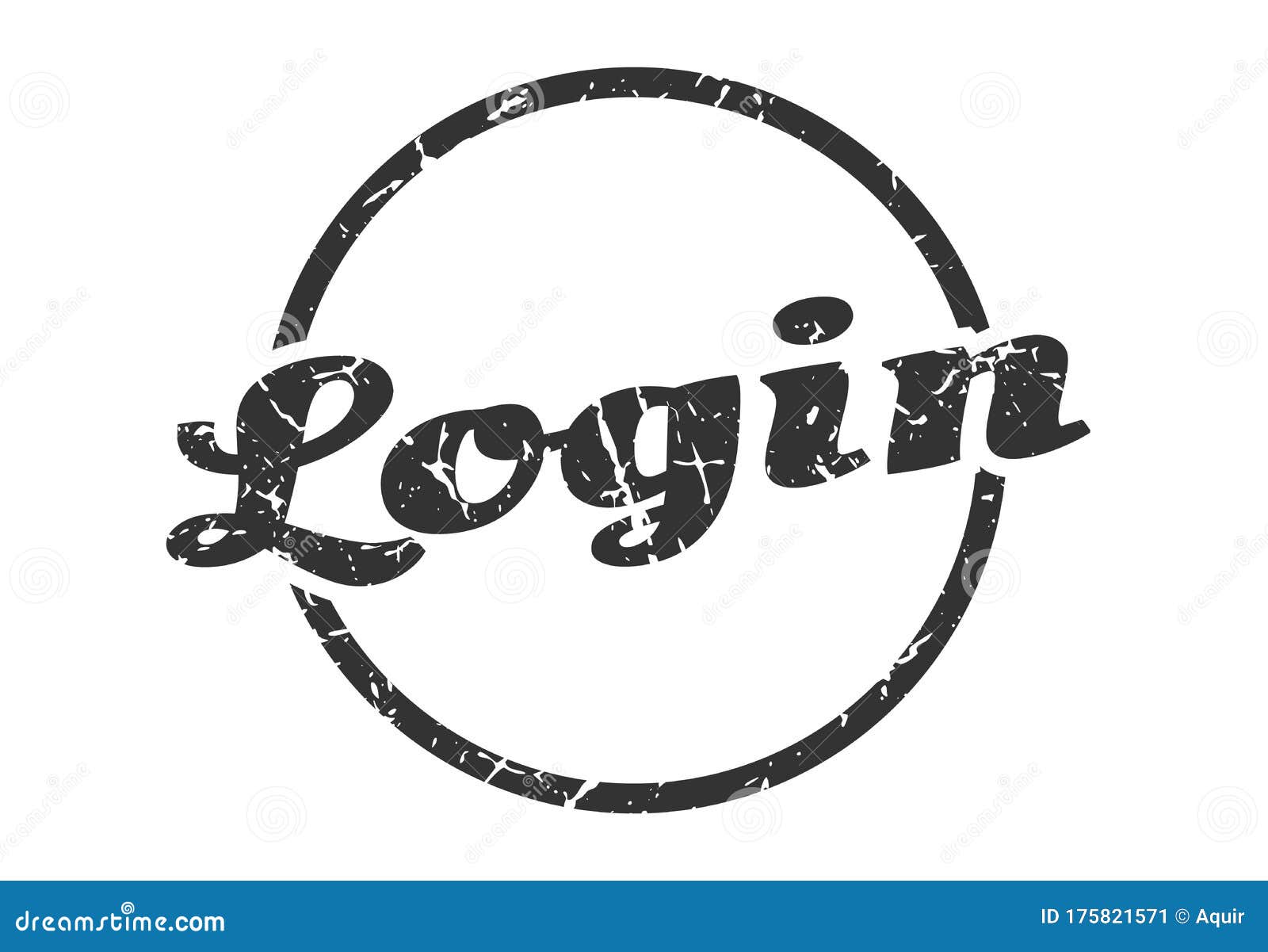 Login Sign. Login Round Vintage Stamp Stock Vector - Illustration of ...