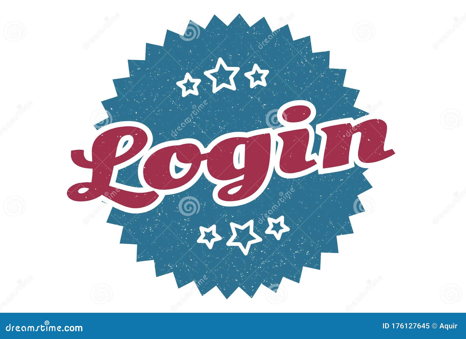 Login Retro Ui Form Design. Vector Sign In Page Template From 90s Old ...