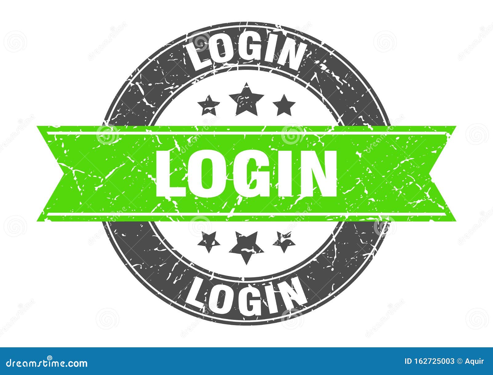 Login stamp stock vector. Illustration of seal, sticker - 162725003