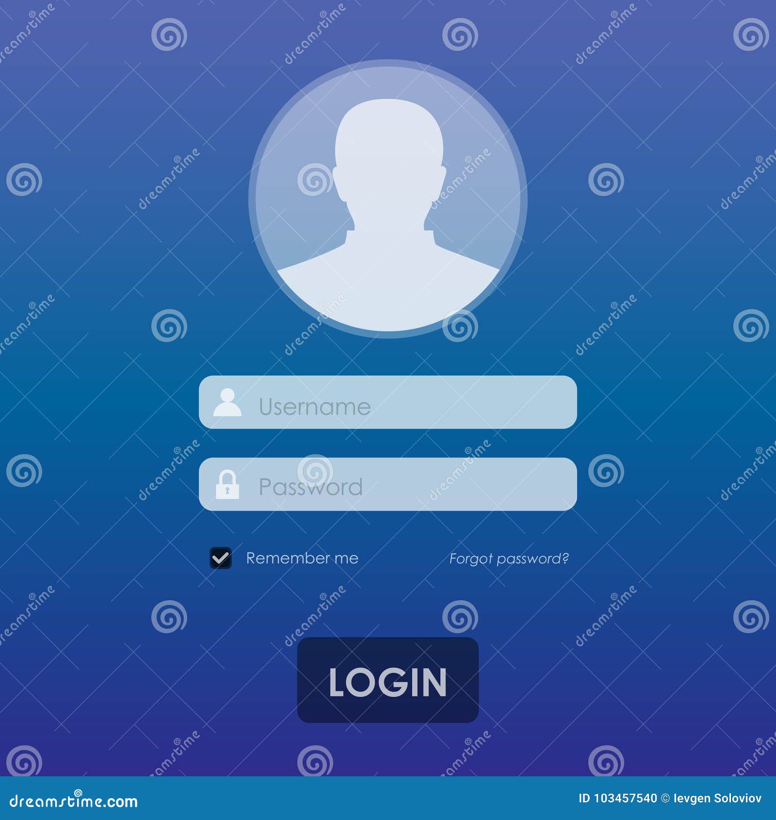 Login template background stock vector. Illustration of registration ...