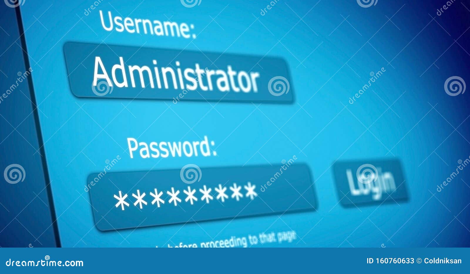 Login to admin pane stock illustration. Illustration of paint - 160760633