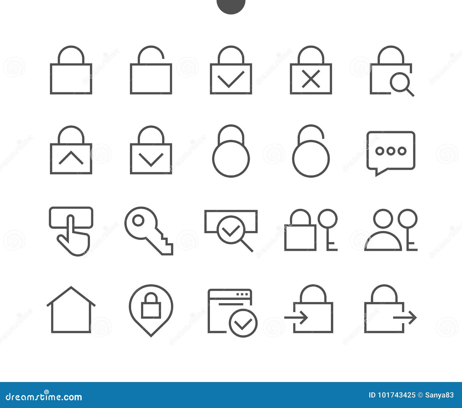 Login UI Pixel Perfect Well-crafted Vector Thin Line Icons Stock Vector ... Login UI Pixel Perfect Well-crafted Vector Thin Line Icons Stock Vector ...