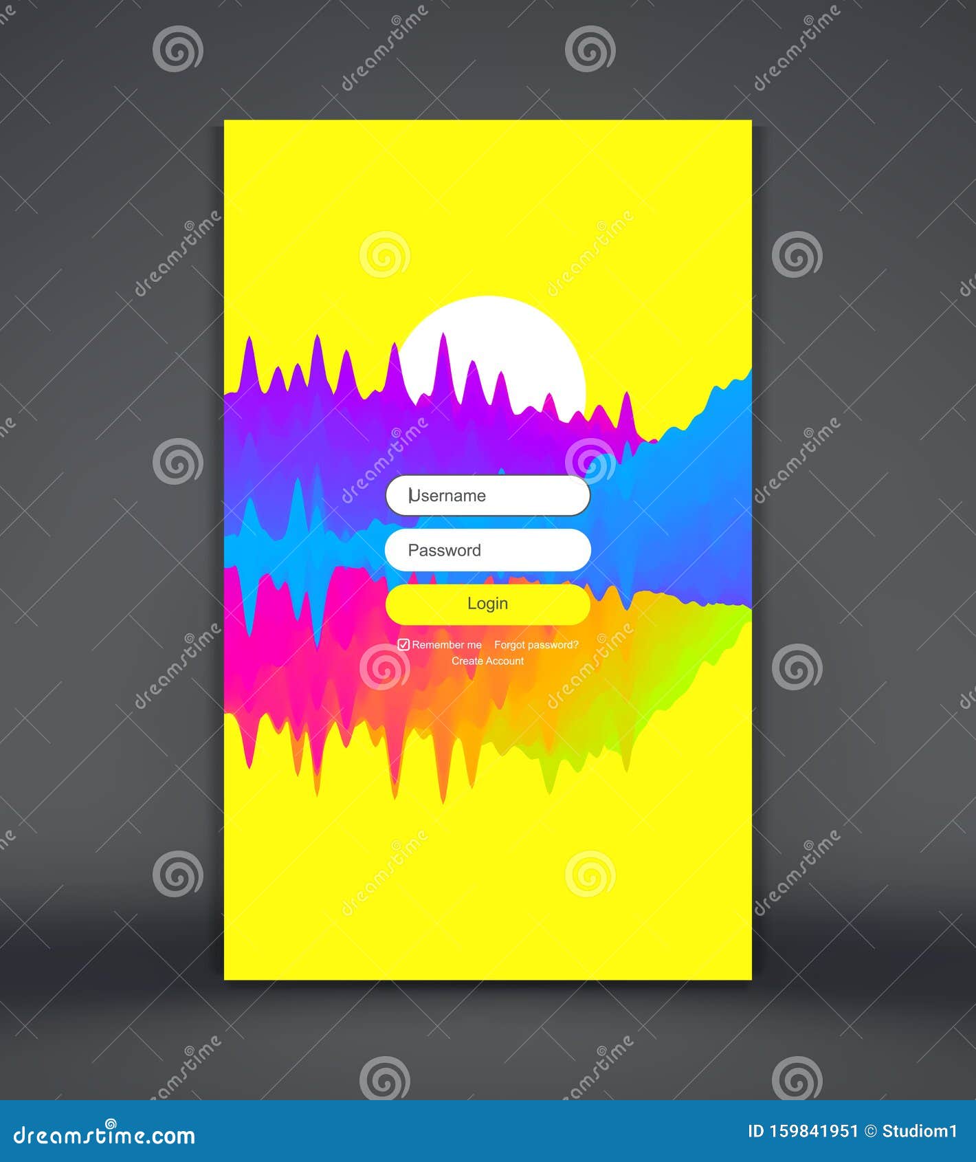 Login User Interface Modern Screen Design For Mobile App And Web