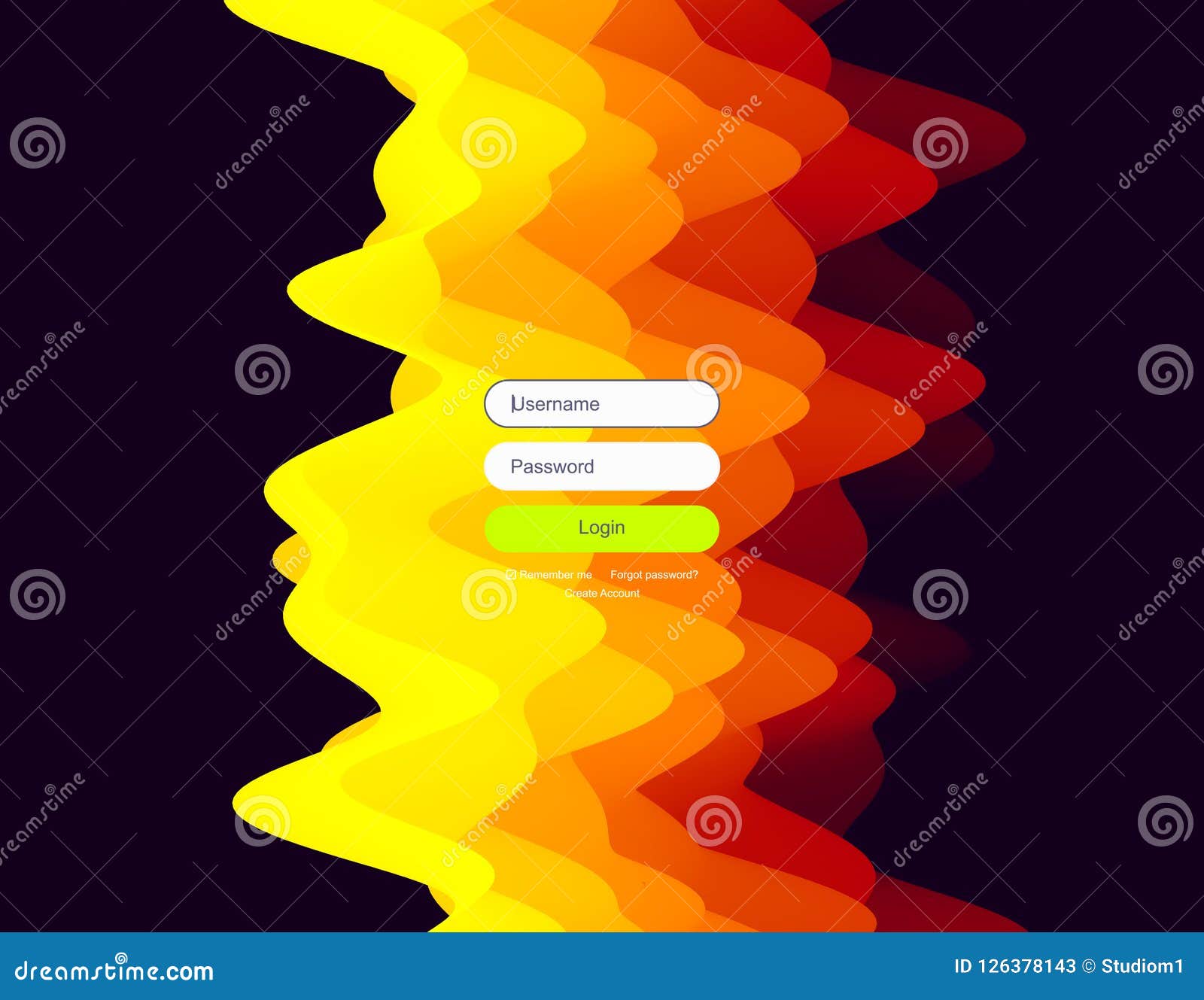 Login User Interface. Modern Screen Design for Mobile App and Web ...