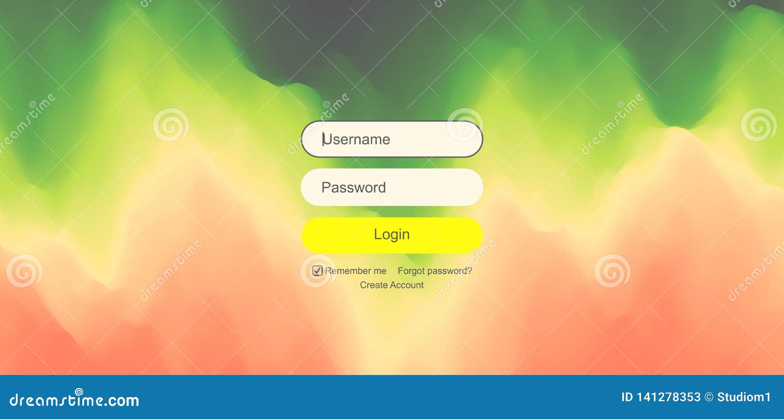 Login User Interface. Modern Screen Design for Mobile App and Web ...