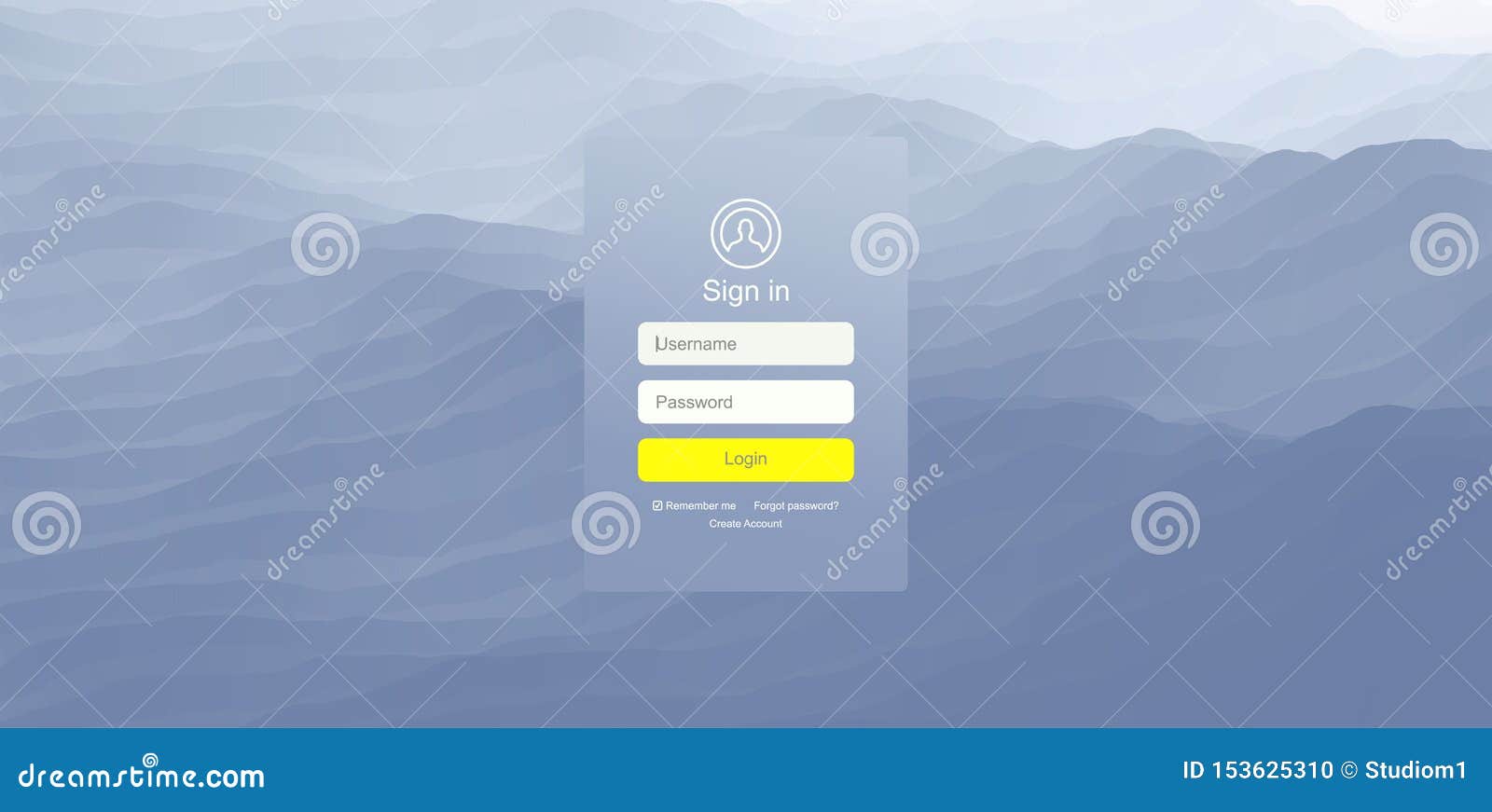 Login User Interface. Modern Screen Design for Mobile App and Web ...